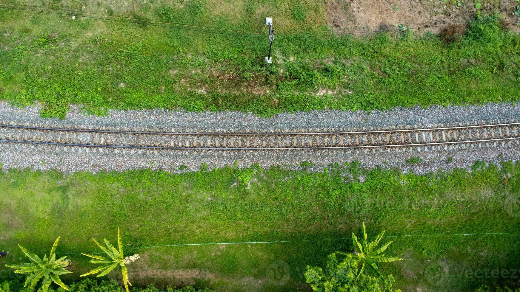 Railway Track Top View Railway Track Top View