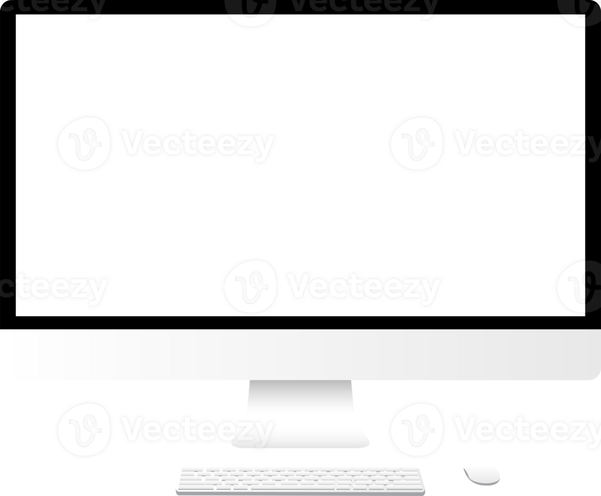 Desktop computer. Screen device mockup blank monitor.3d white screen ... Desktop computer. Screen device mockup blank monitor.3d white screen ...