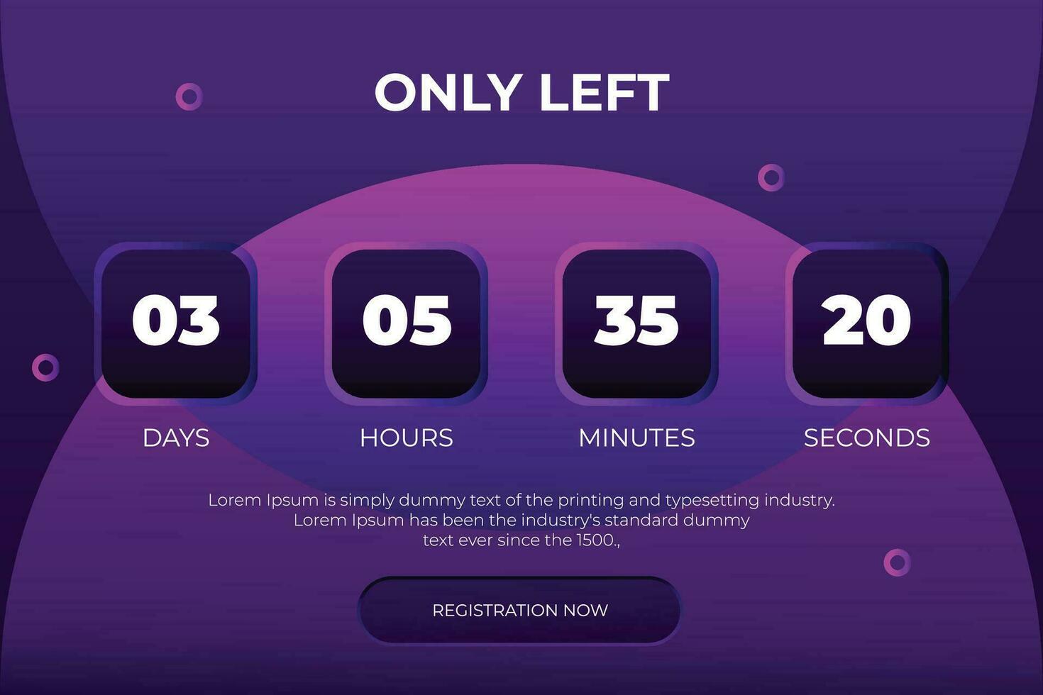 Countdown Timer Vector Clock Counter Background 25776742 Vector Art At