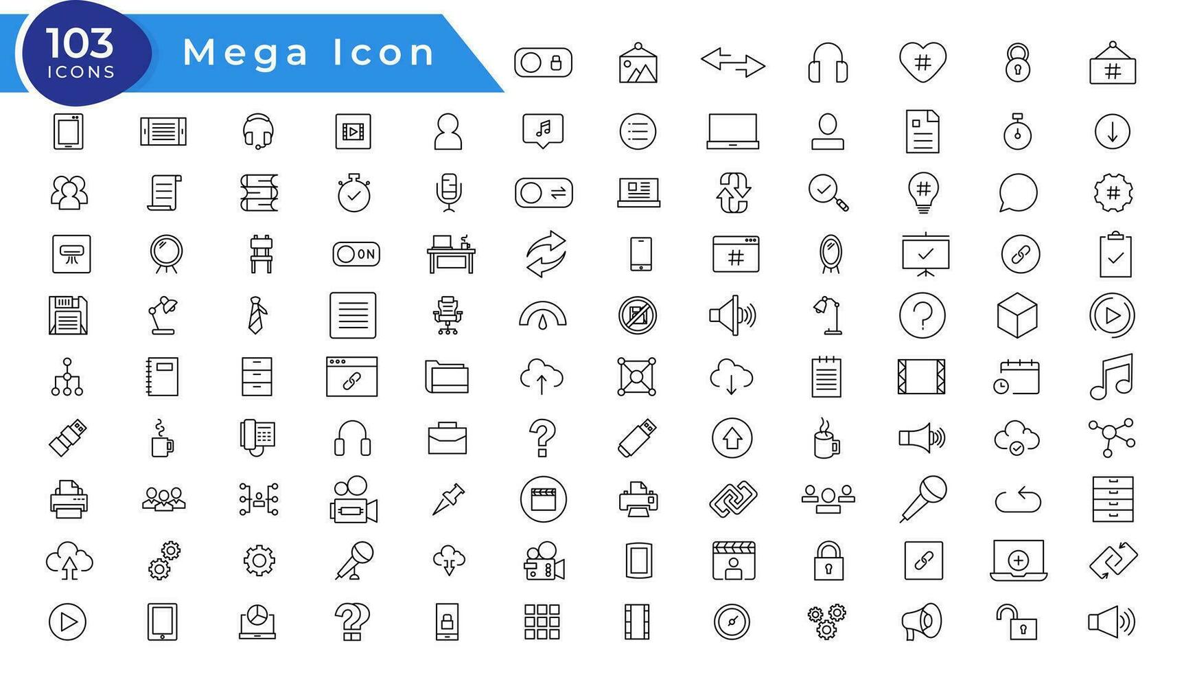 Project management icon collection. Time management and planning ...