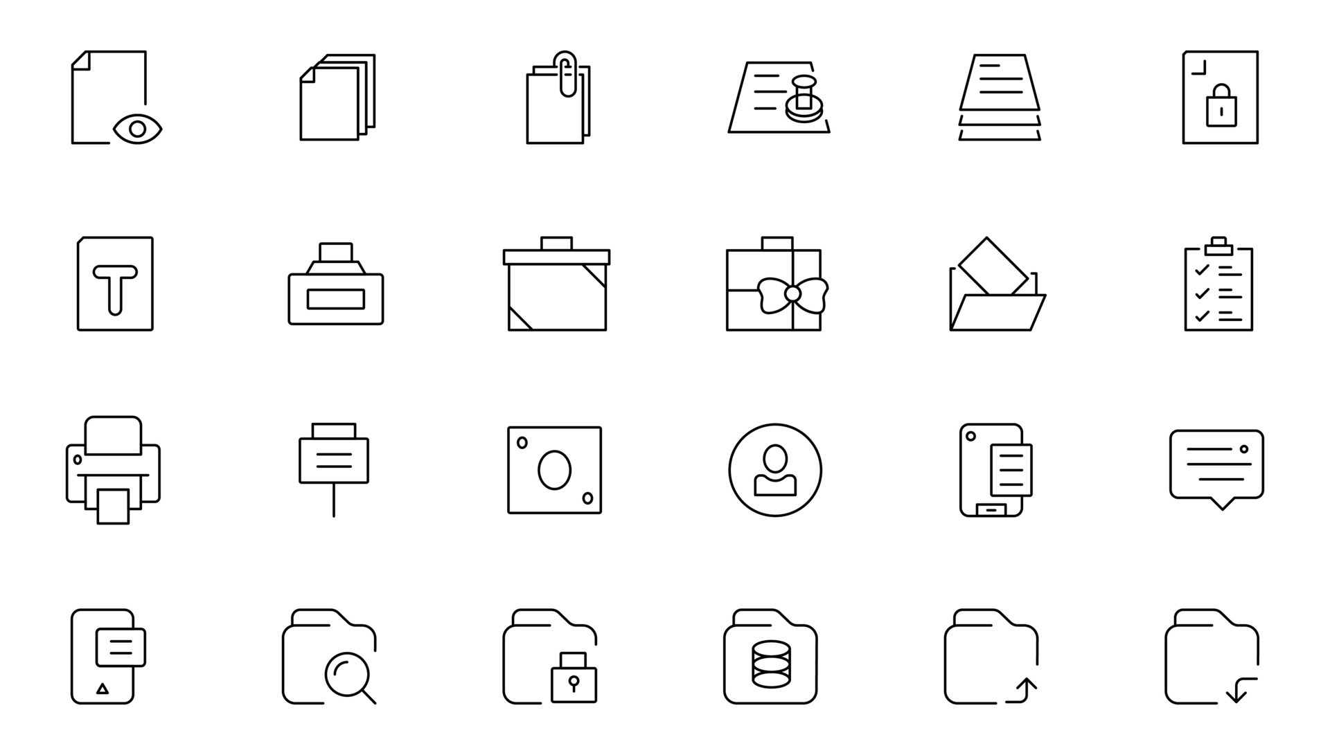 Information Technology Editable Stroke Outline Icon Set With It Network