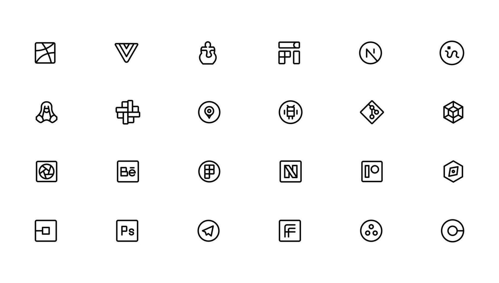 Social Media icon for all types company and advertising agency and ...