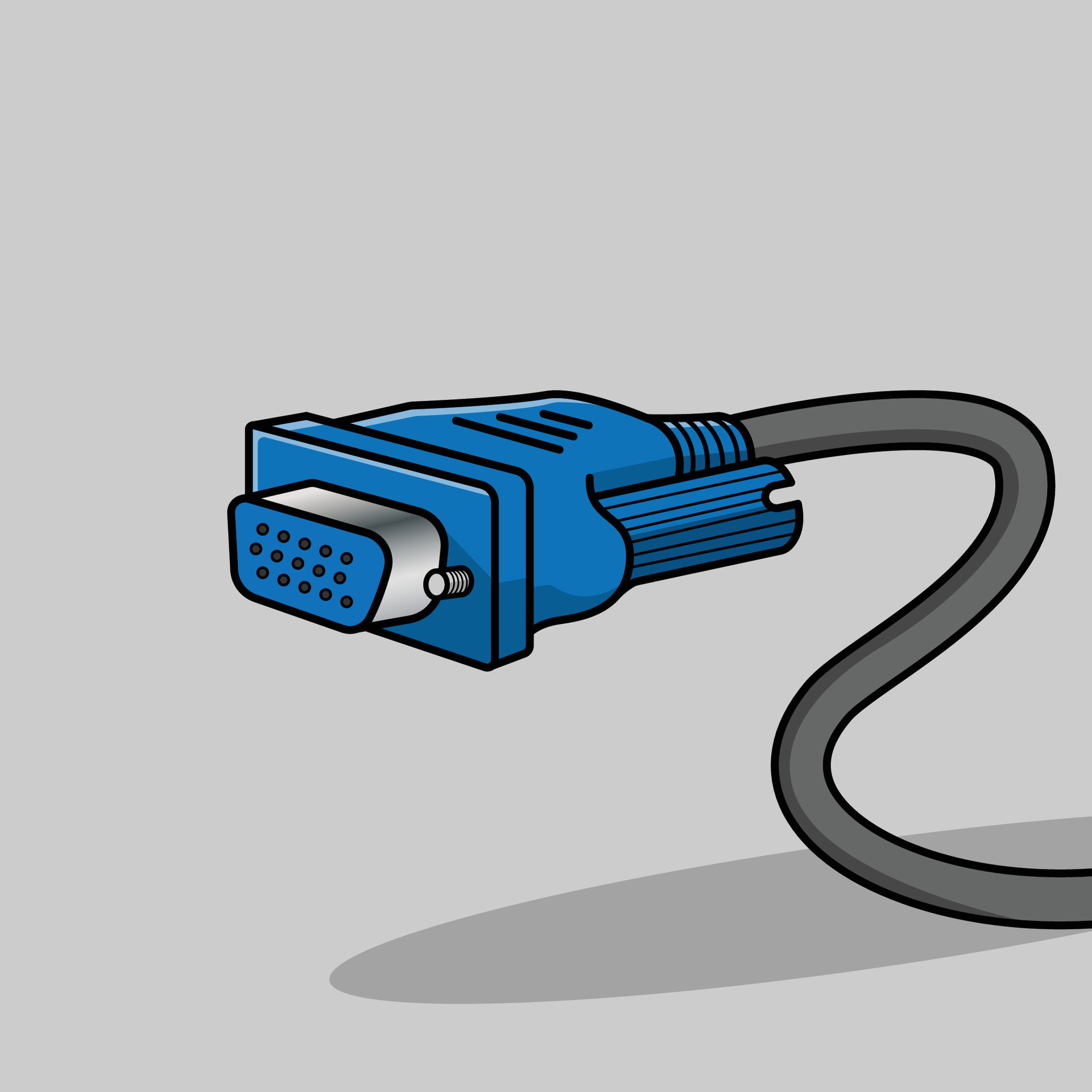 Dvi Or Vga Connector 25779978 Vector Art At Vecteezy