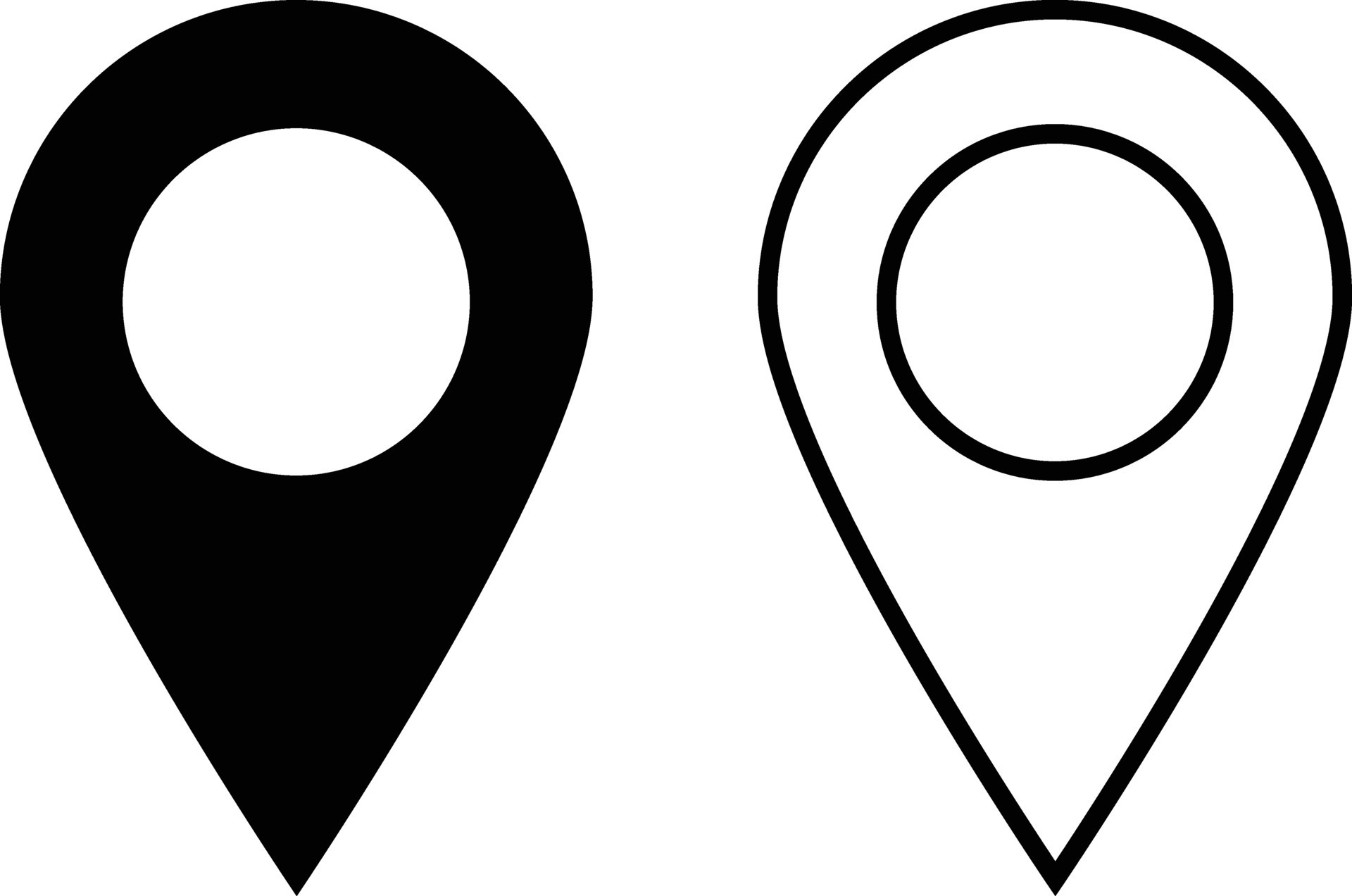 Map Pin Icon Set Location Icon Vector Destination Icon Map Pointer