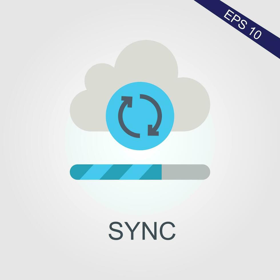 sync flat icons eps file 25782268 Vector Art at Vecteezy