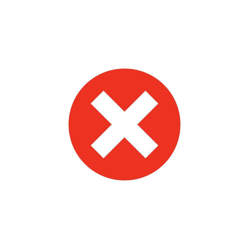 Wrong Icon Vector 25782666 Vector Art At Vecteezy