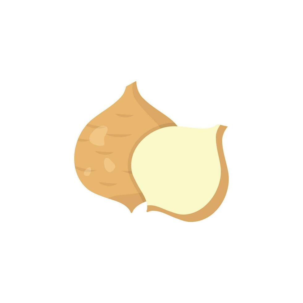 Jicama Icon Vector 25783016 Vector Art At Vecteezy