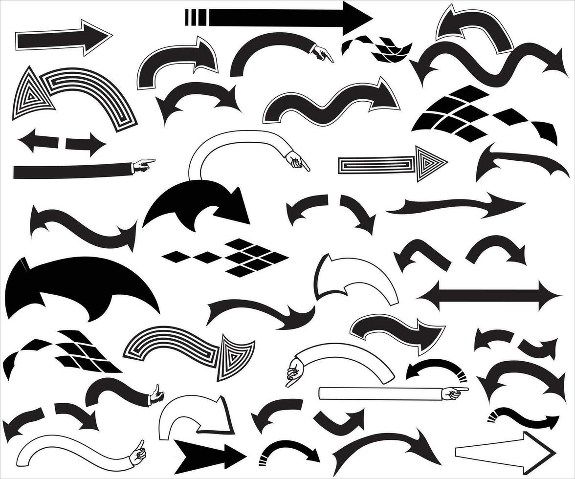 Arrows set. Arrow icon collection. Set different arrows or web design ... Arrows set. Arrow icon collection. Set different arrows or web design ...