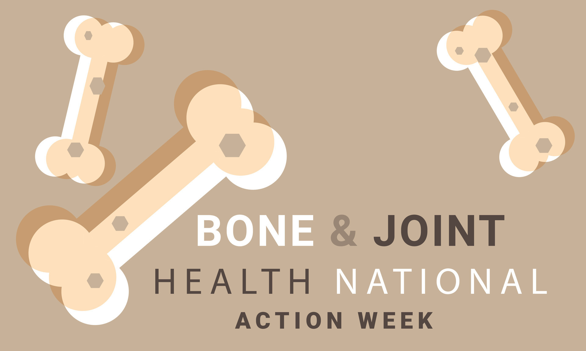 Bone And Joint Health National Action Week Background Banner Card