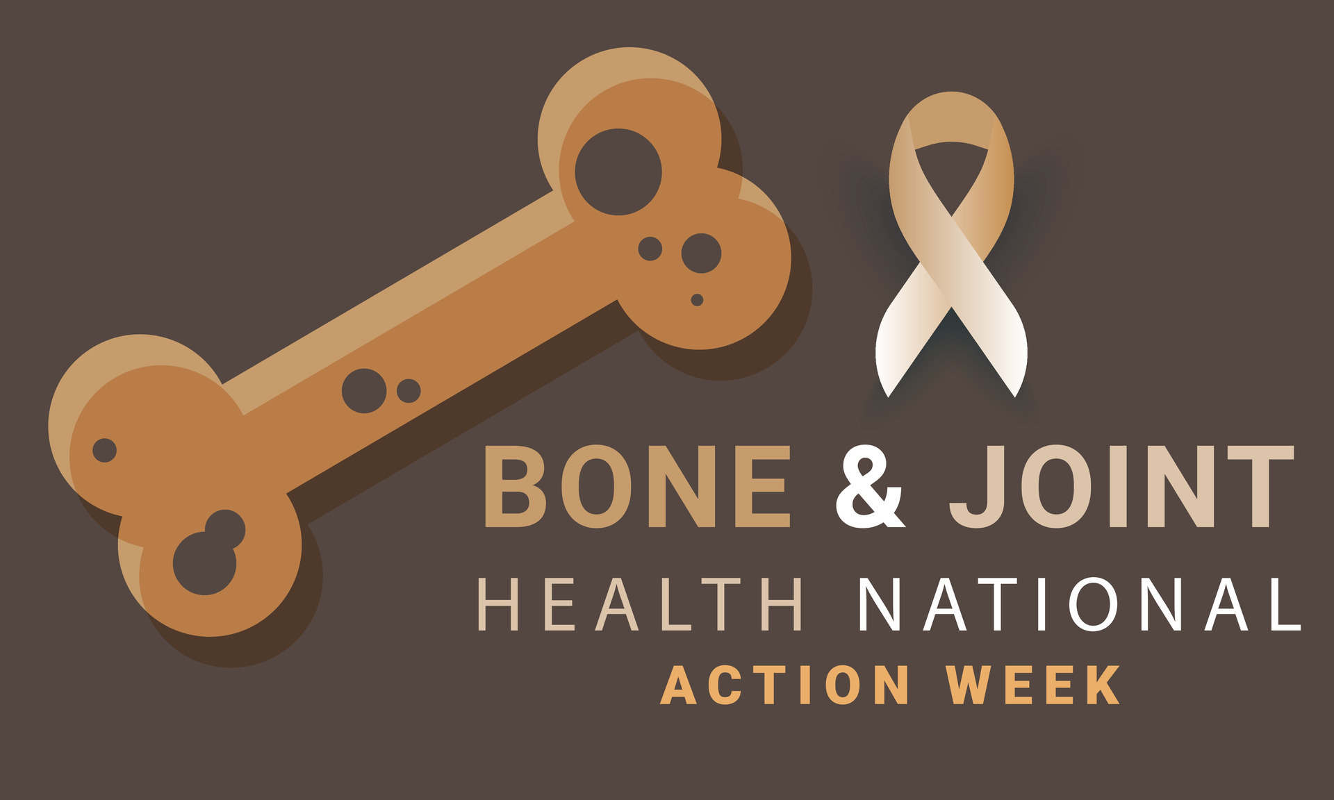 Bone And Joint Health National Action Week Background Banner Card