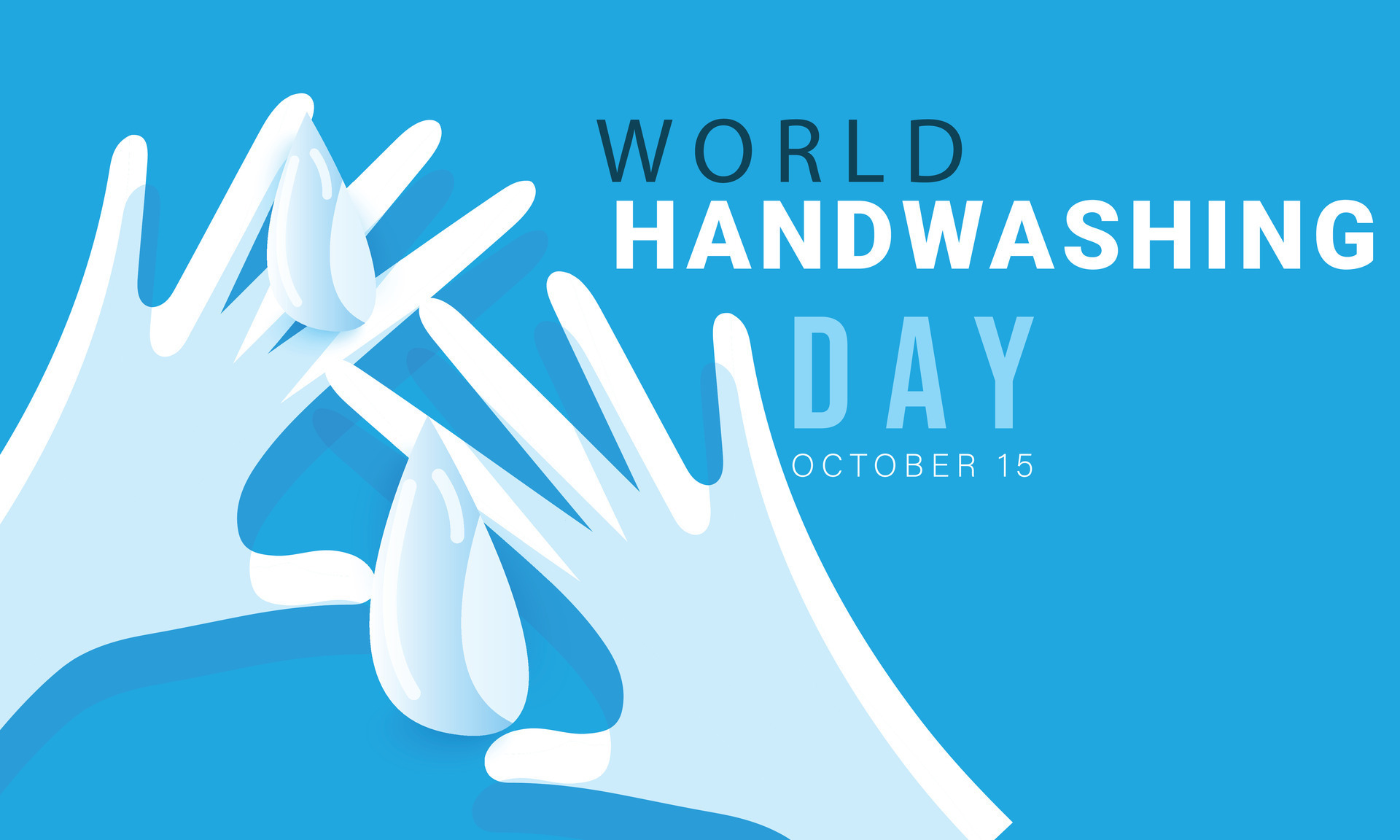 World Handwashing Day Background Banner Card Poster Template