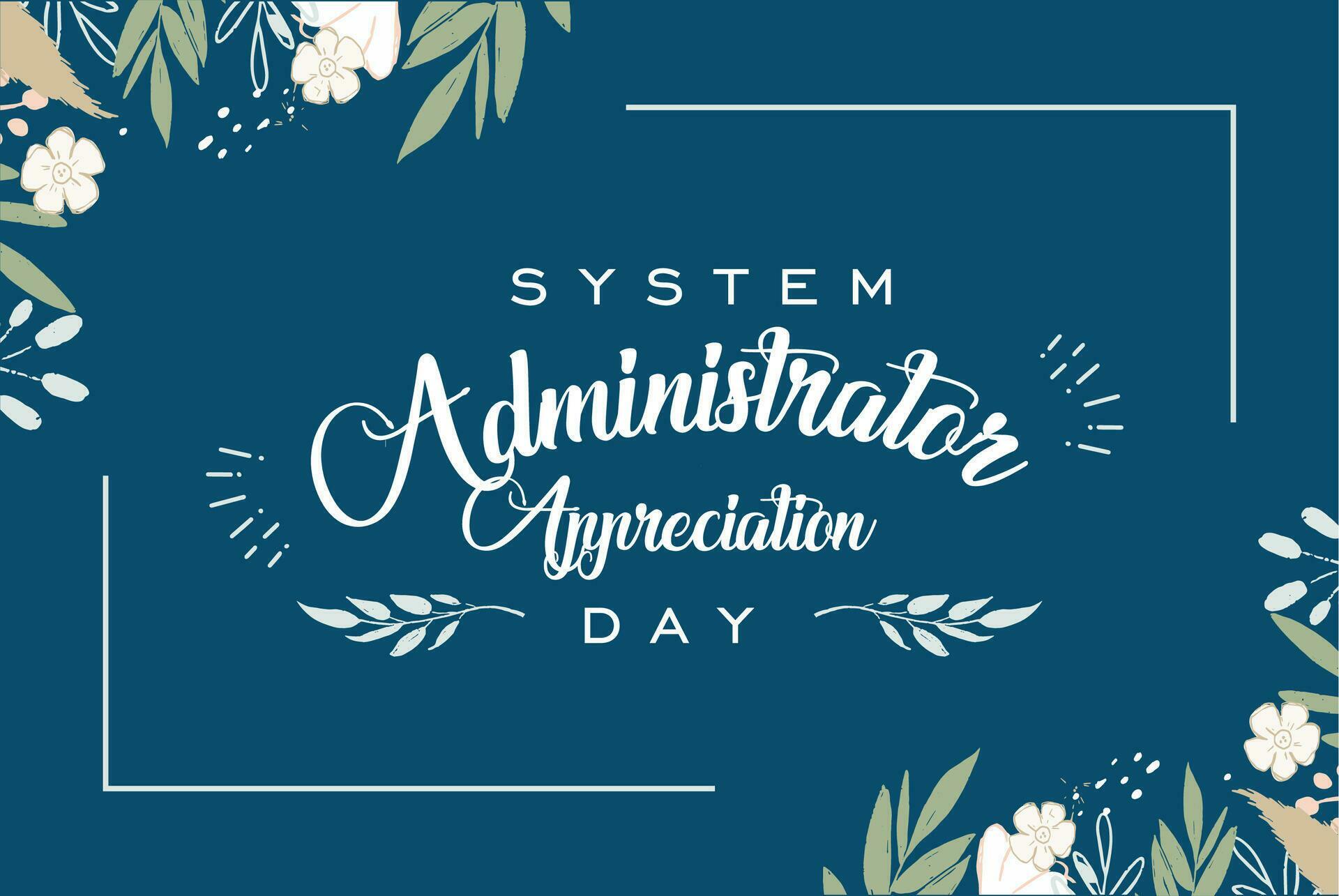 System Administrator Appreciation Day, sysadmin day 25788469 Vector Art at Vecteezy