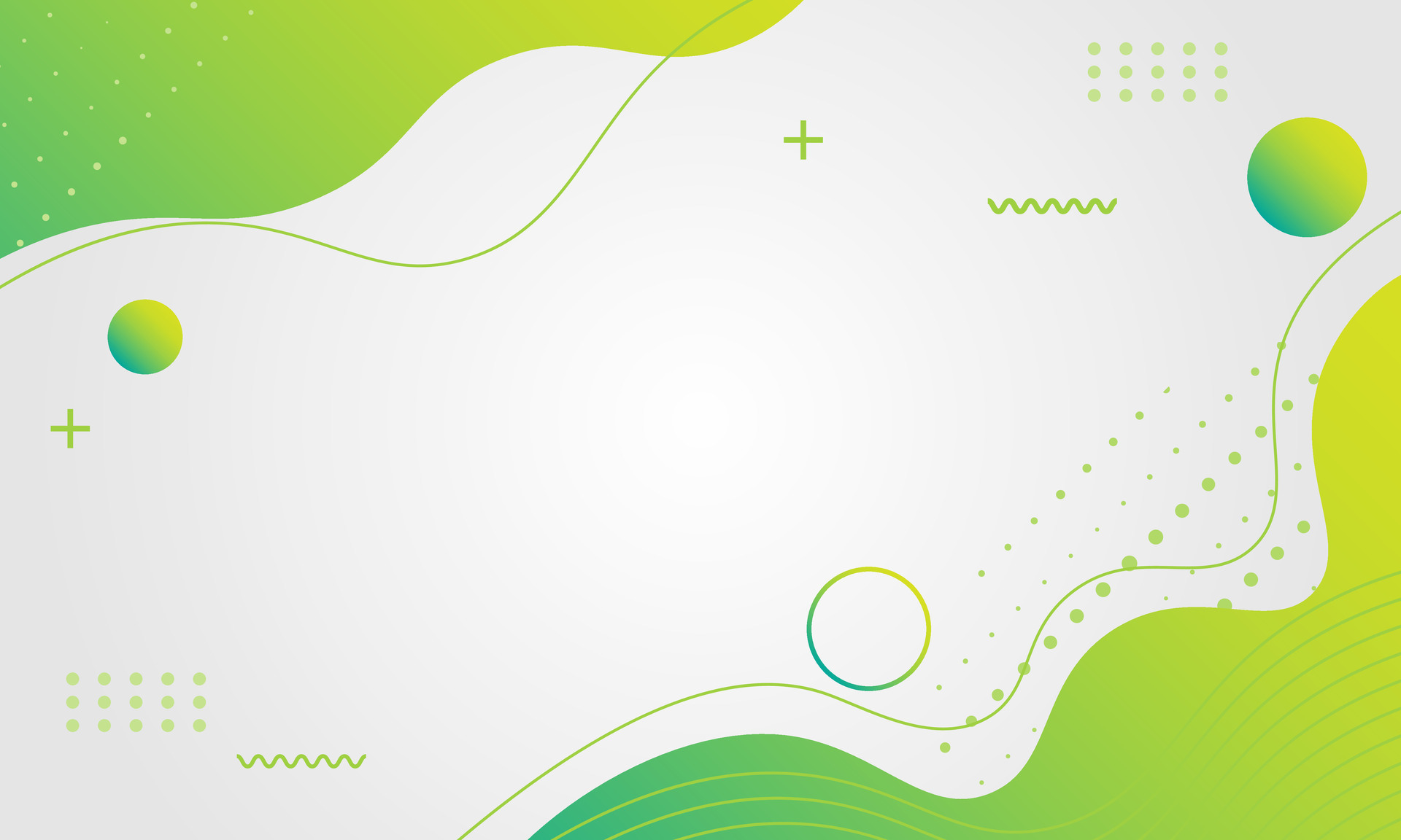 Abstract green colorful template banner with gradient color and small ...