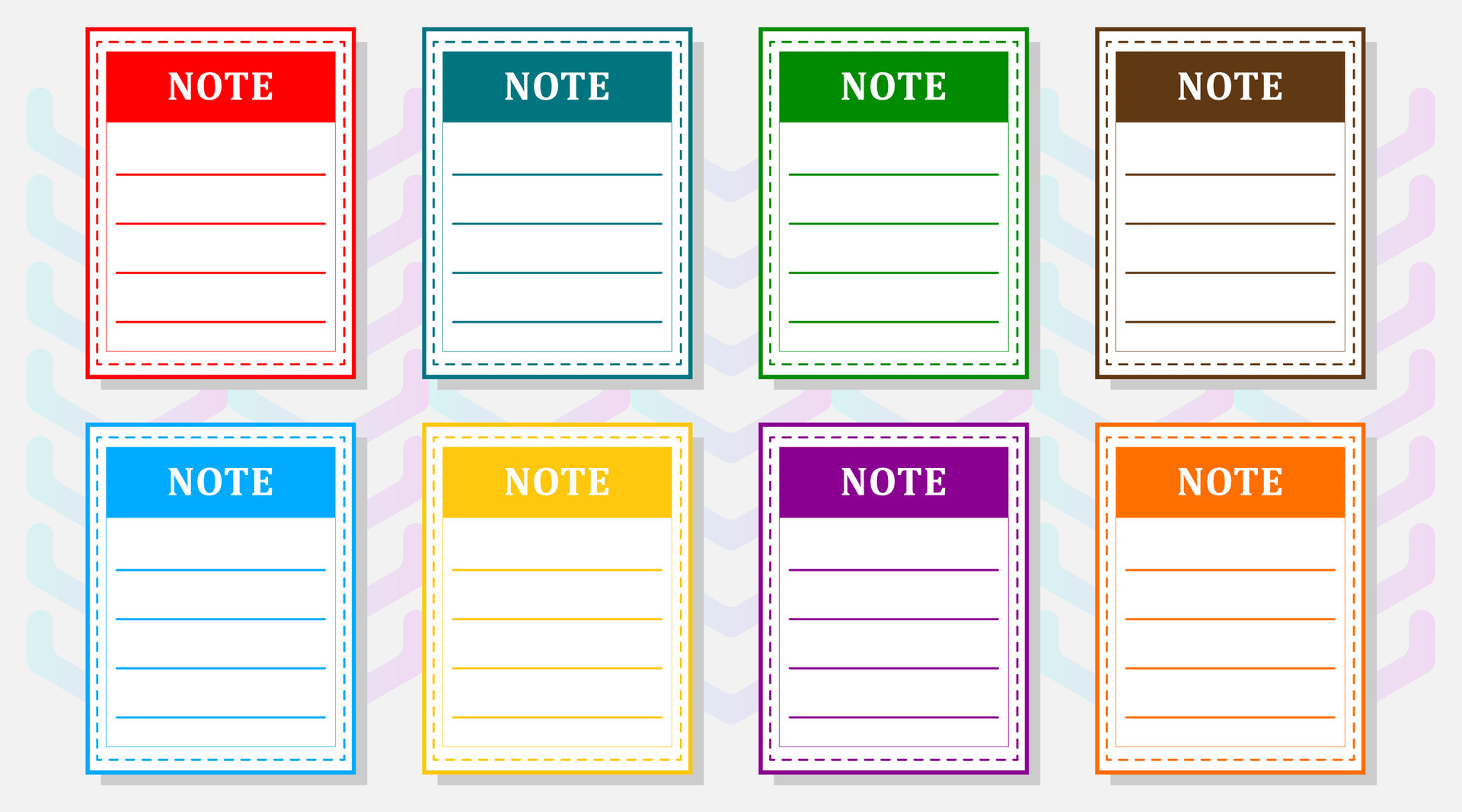 Notebook labels and notepad template. Vector design. 25796474 Vector ...