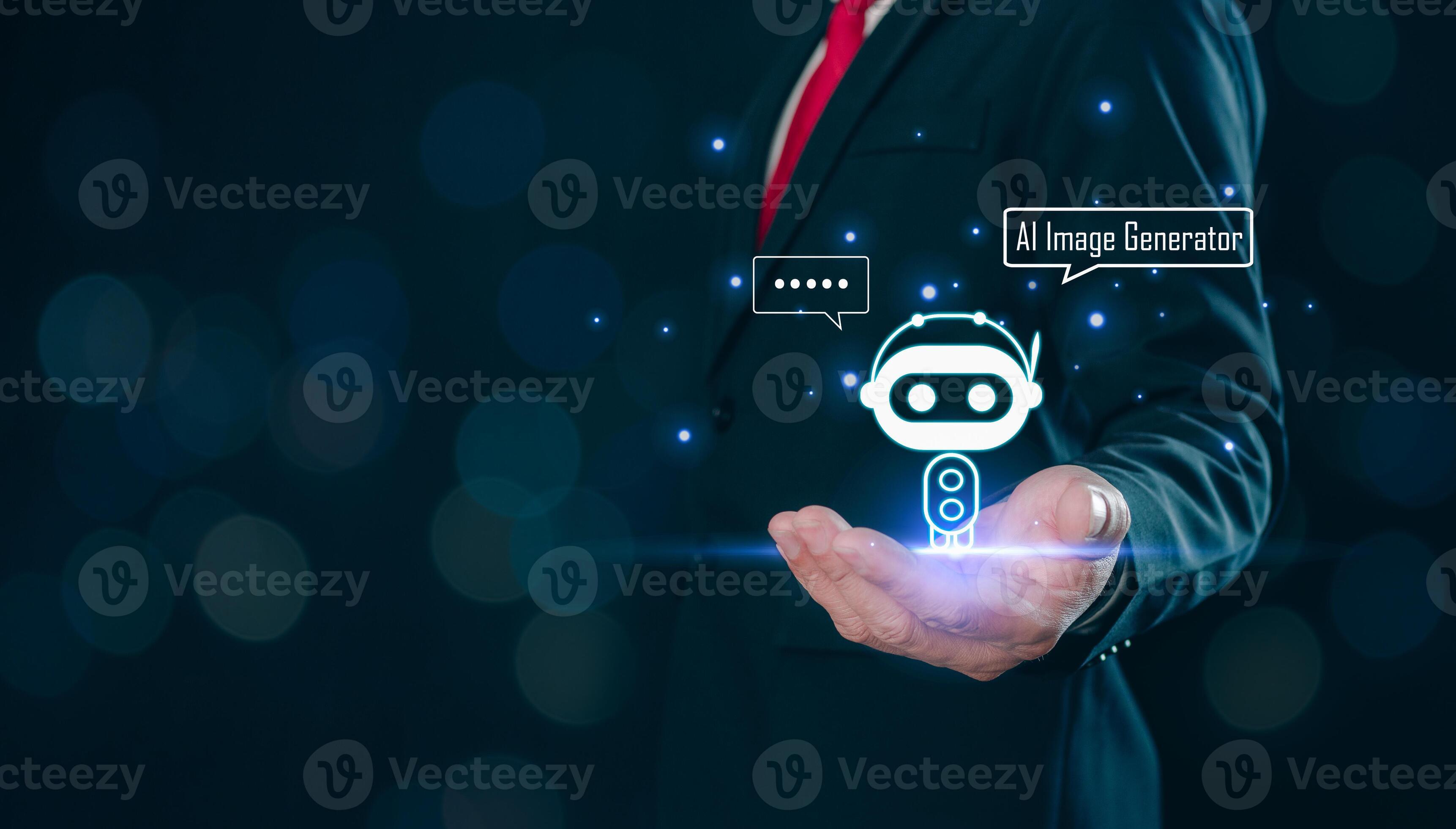 AI, Artificial Intelligence, content Concept. AI Assistant to generate ...