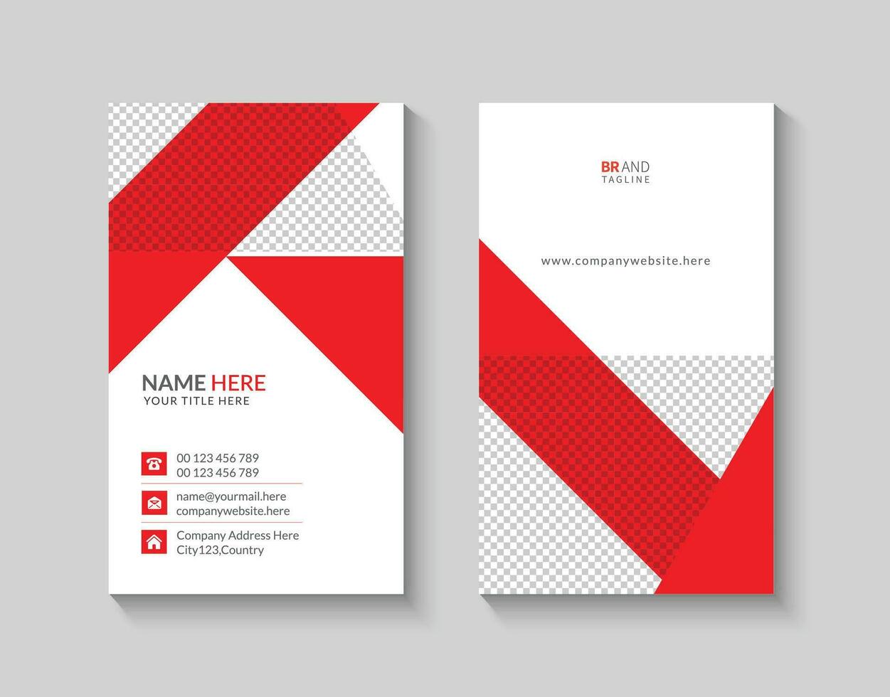 Professional vertical business card design template 25801648 Vector Art ... Professional vertical business card design template 25801648 Vector Art ...