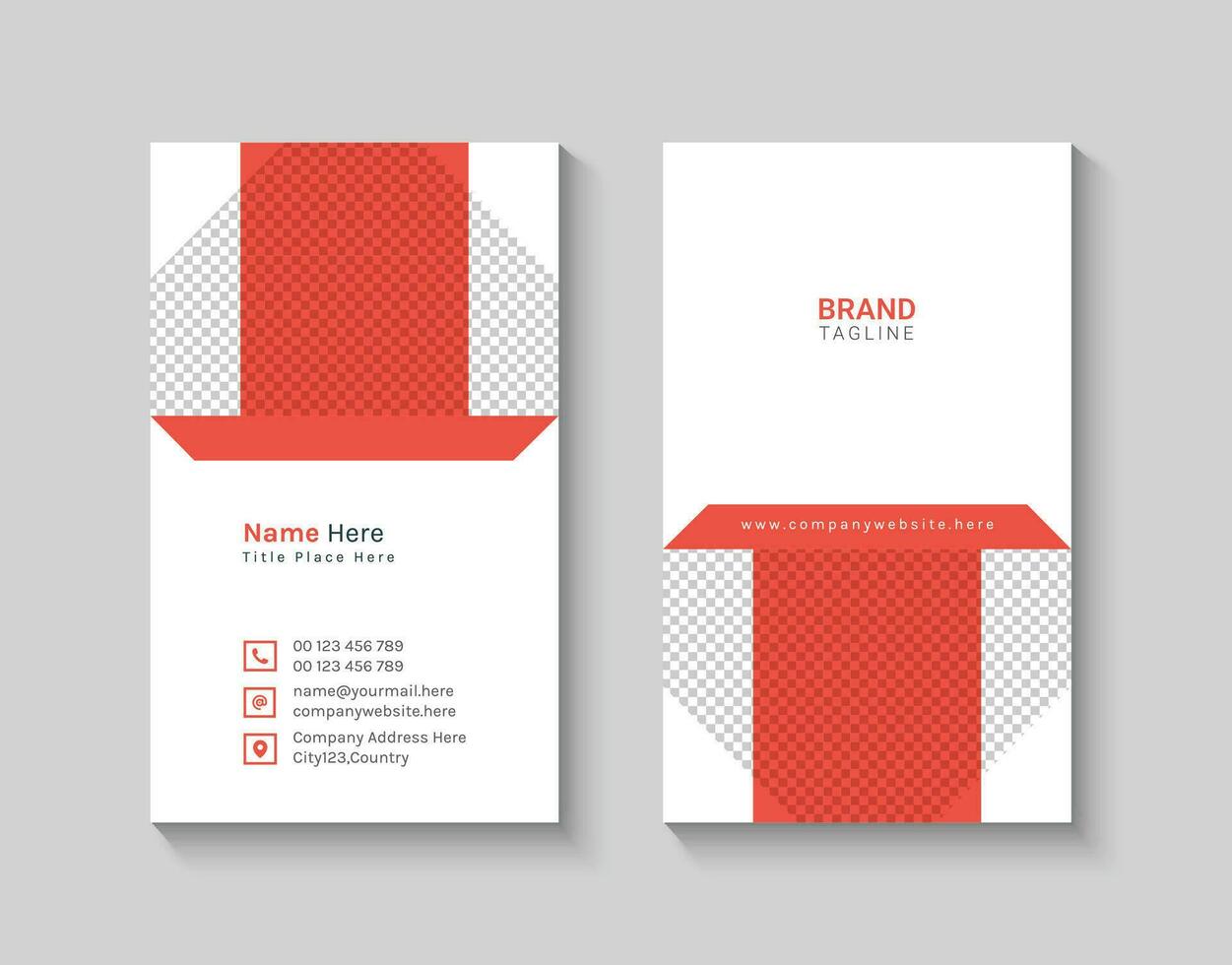 Professional vertical business card design template 25801658 Vector Art ... Professional vertical business card design template 25801658 Vector Art ...