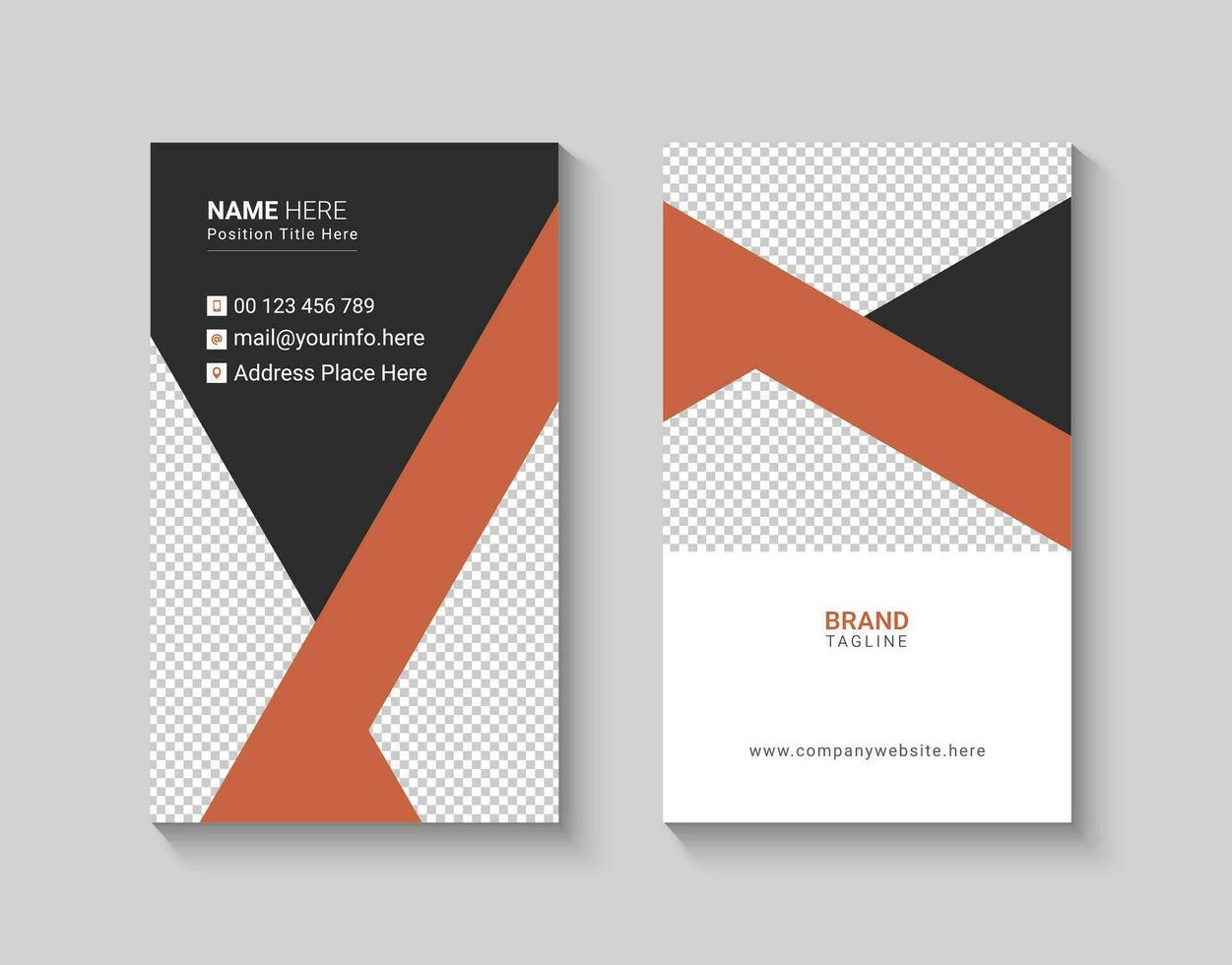 Professional vertical business card design template 25801661 Vector Art ... Professional vertical business card design template 25801661 Vector Art ...