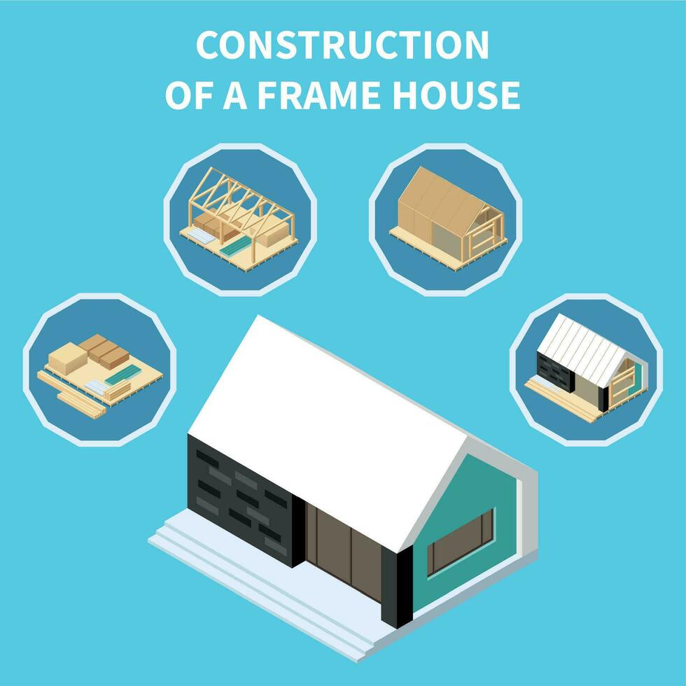 Modular Building Concept 25802849 Vector Art At Vecteezy
