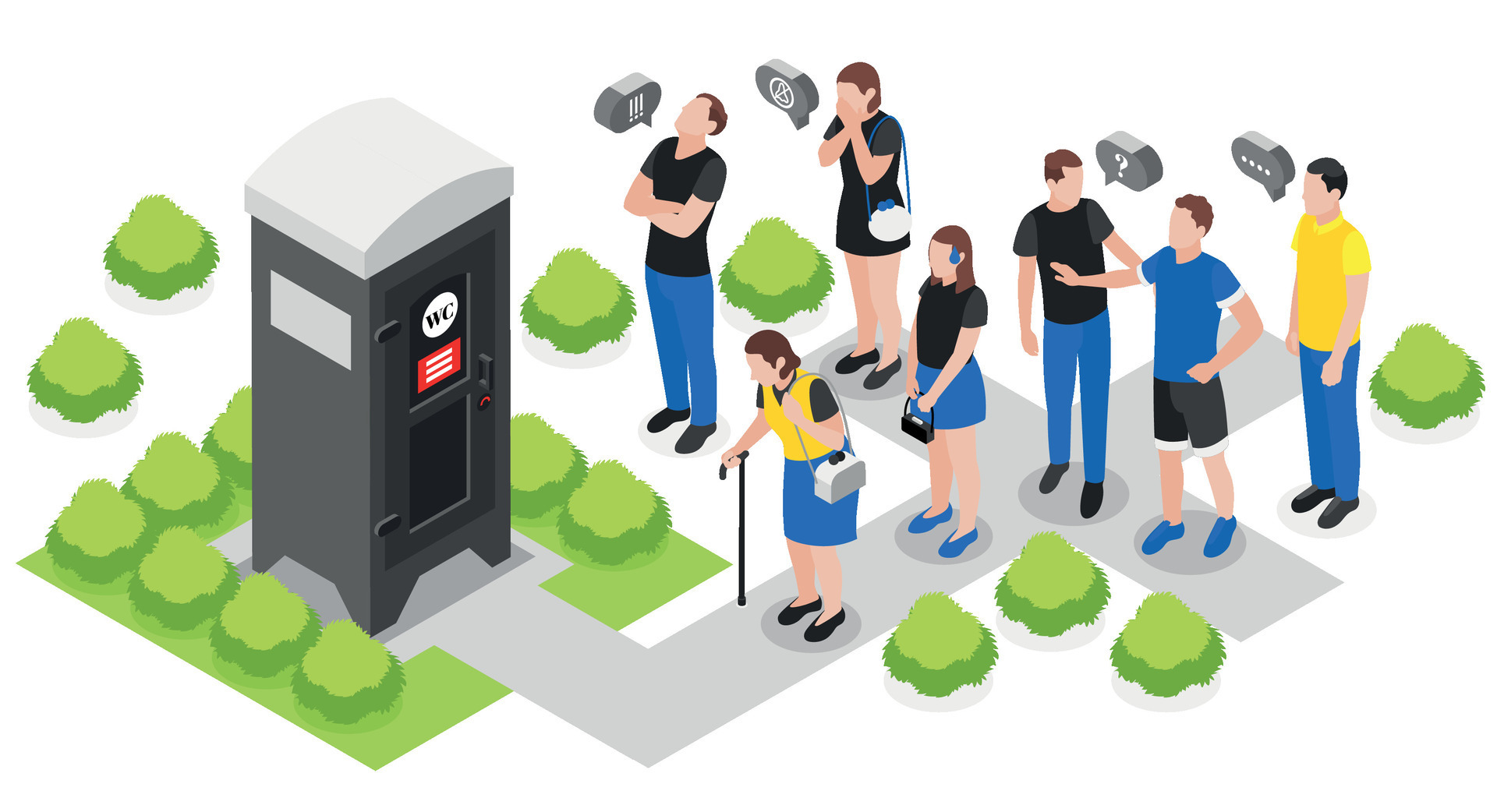 Isometric Colored Queue Composition 25802938 Vector Art at Vecteezy Isometric Colored Queue Composition 25802938 Vector Art at Vecteezy