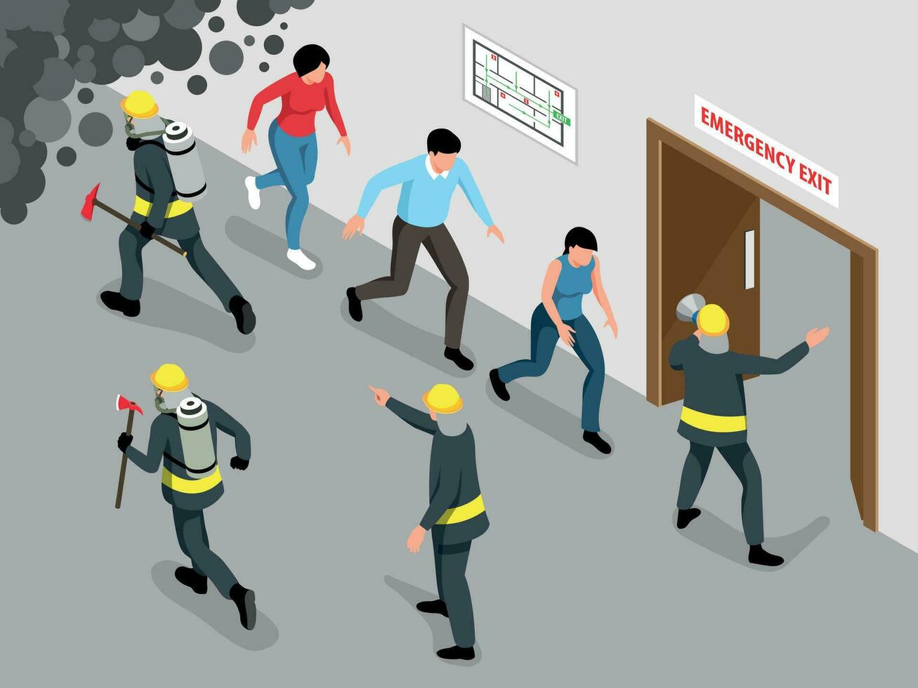 Isometric Evacuation Concept 25803460 Vector Art at Vecteezy Isometric Evacuation Concept 25803460 Vector Art at Vecteezy