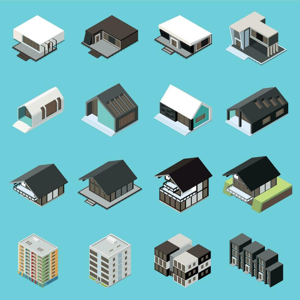 Modular Building Set 25803663 Vector Art at Vecteezy