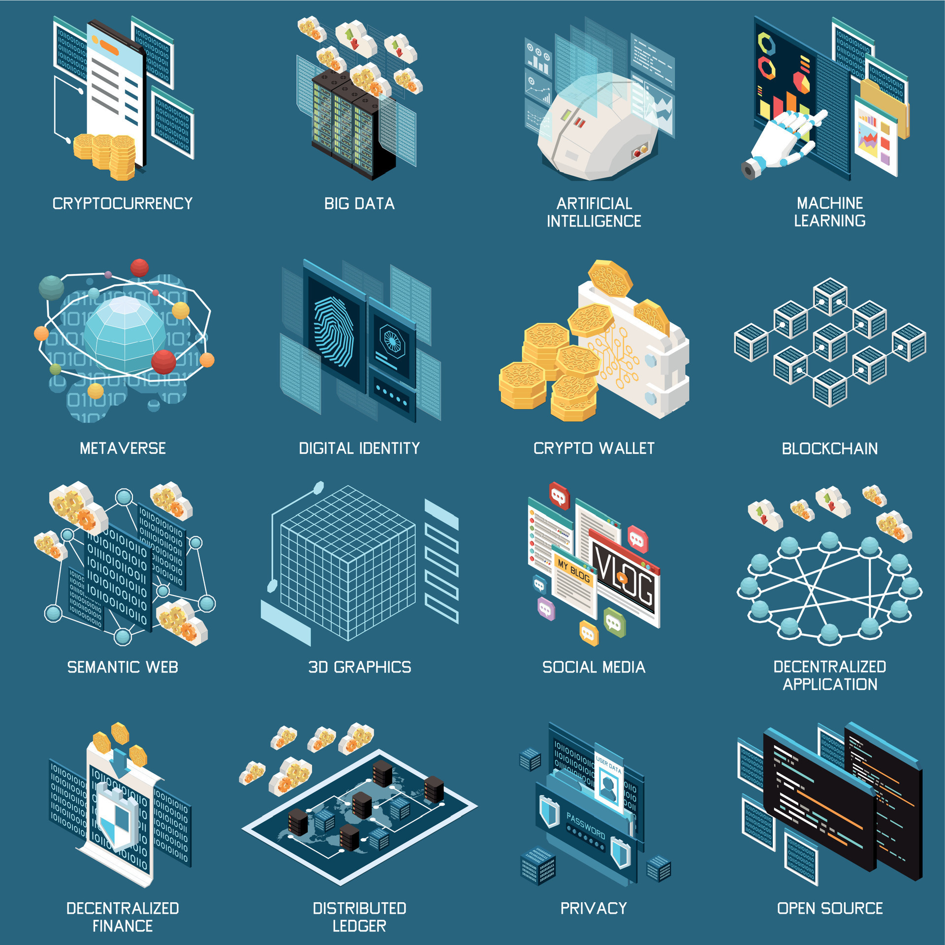 Web 3.0 Technology Set 25803684 Vector Art at Vecteezy Web 3.0 Technology Set 25803684 Vector Art at Vecteezy