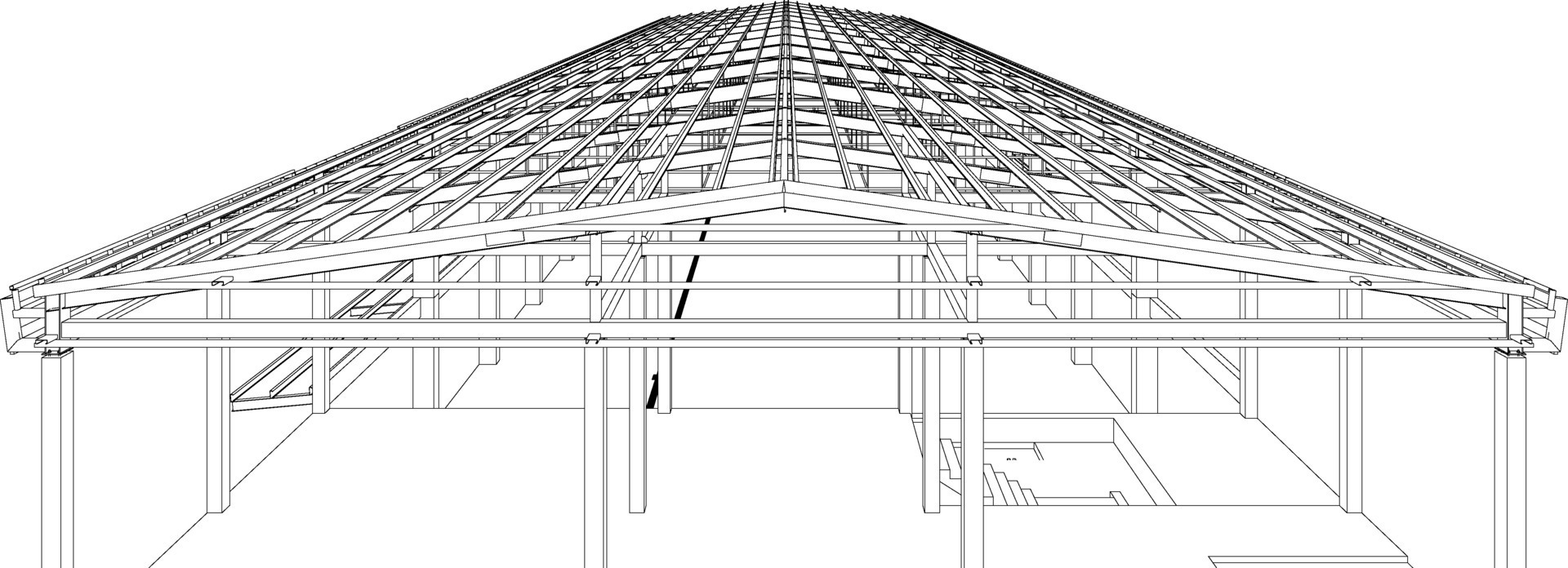 3D illustration of building structure 25817816 Vector Art at Vecteezy