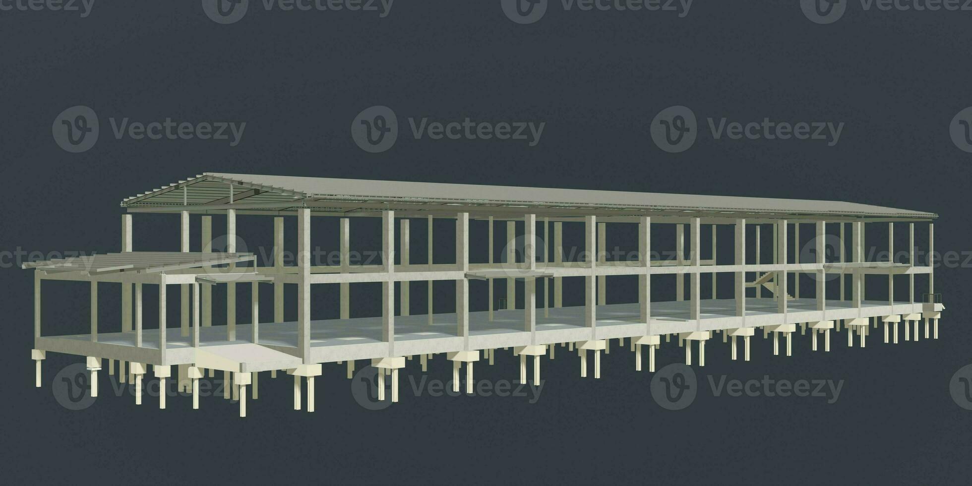 3D illustration of building structure 25822149 Stock Photo at Vecteezy