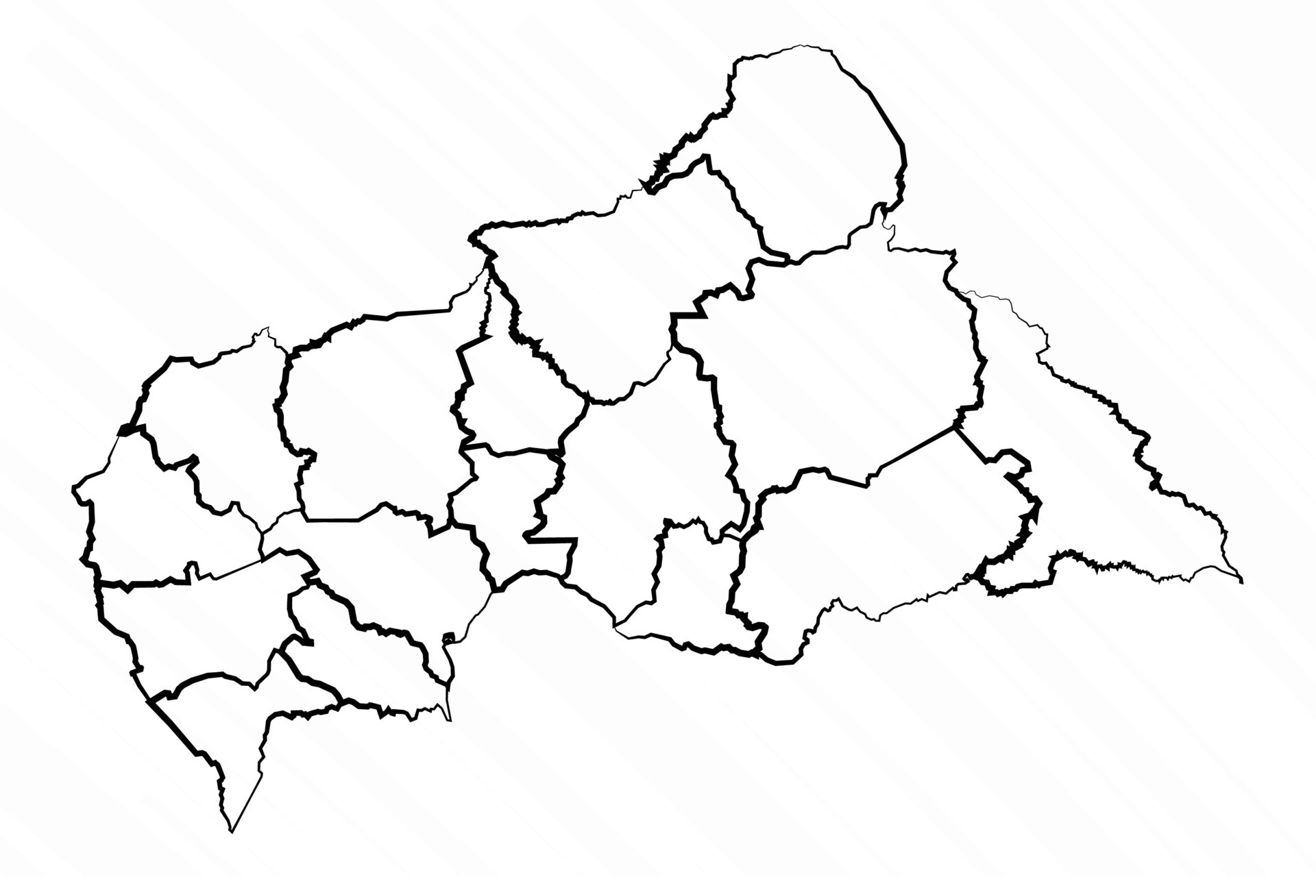 Hand Drawn Central African Republic Map Illustration 25841723 Vector