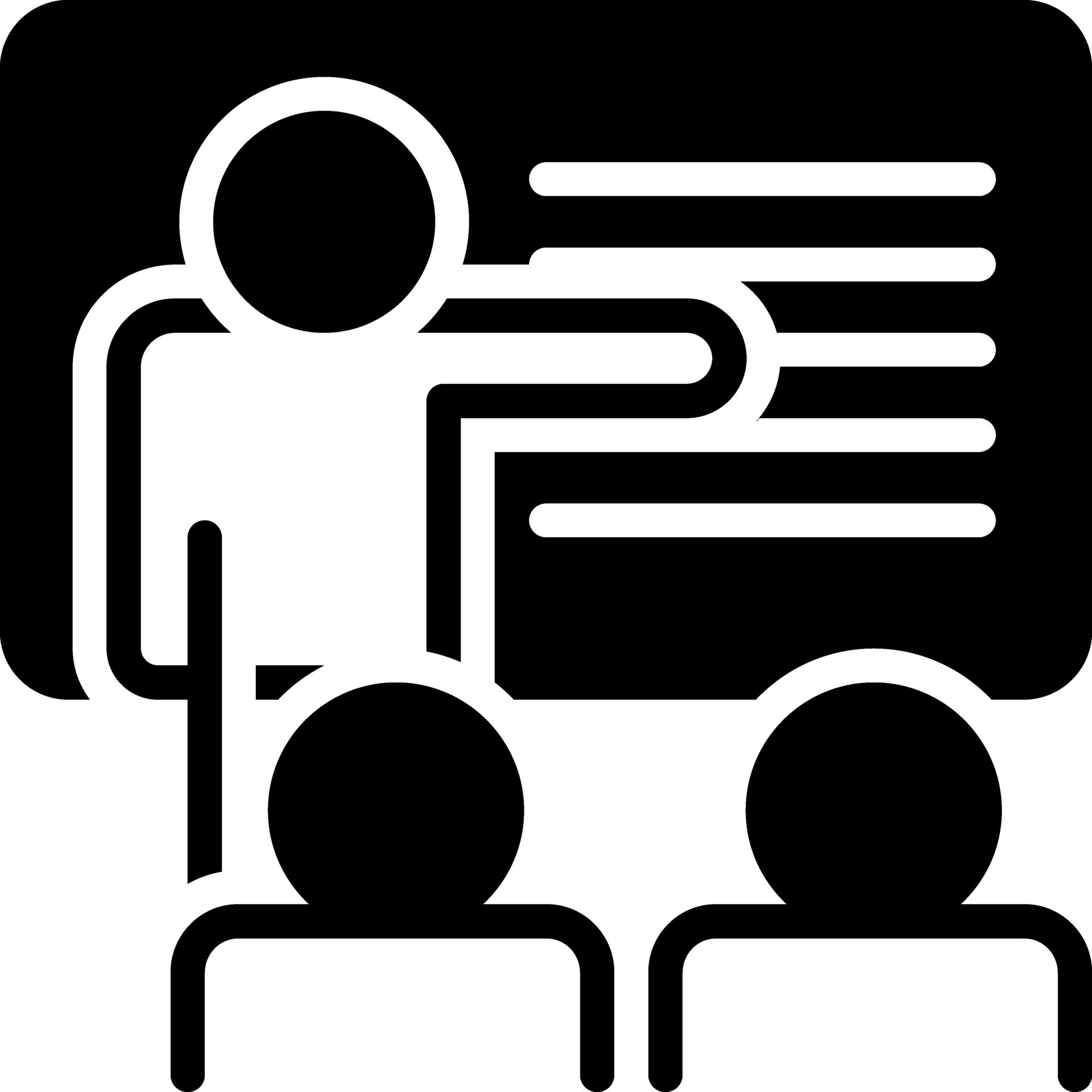 sólido icono para enseñando 25847726 Vector en Vecteezy