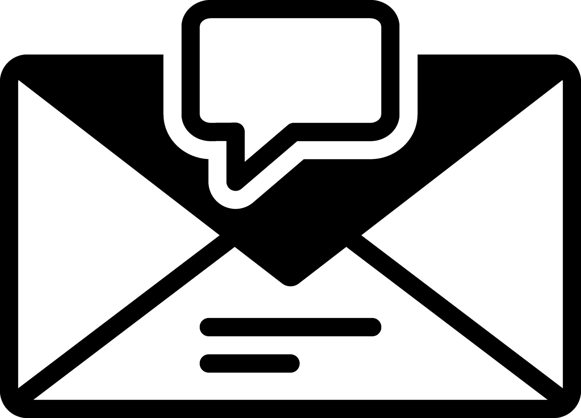 Solid Icon For Inbox Message 25847749 Vector Art At Vecteezy