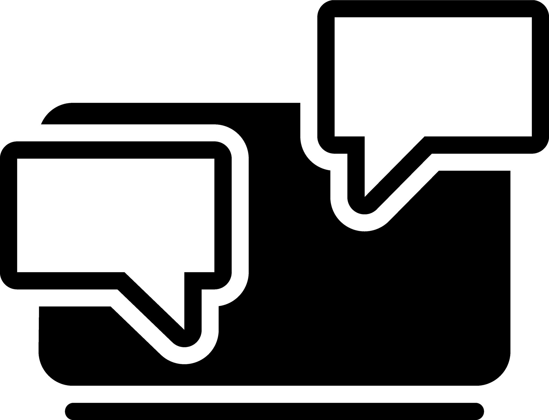 solid icon for chat 25847844 Vector Art at Vecteezy