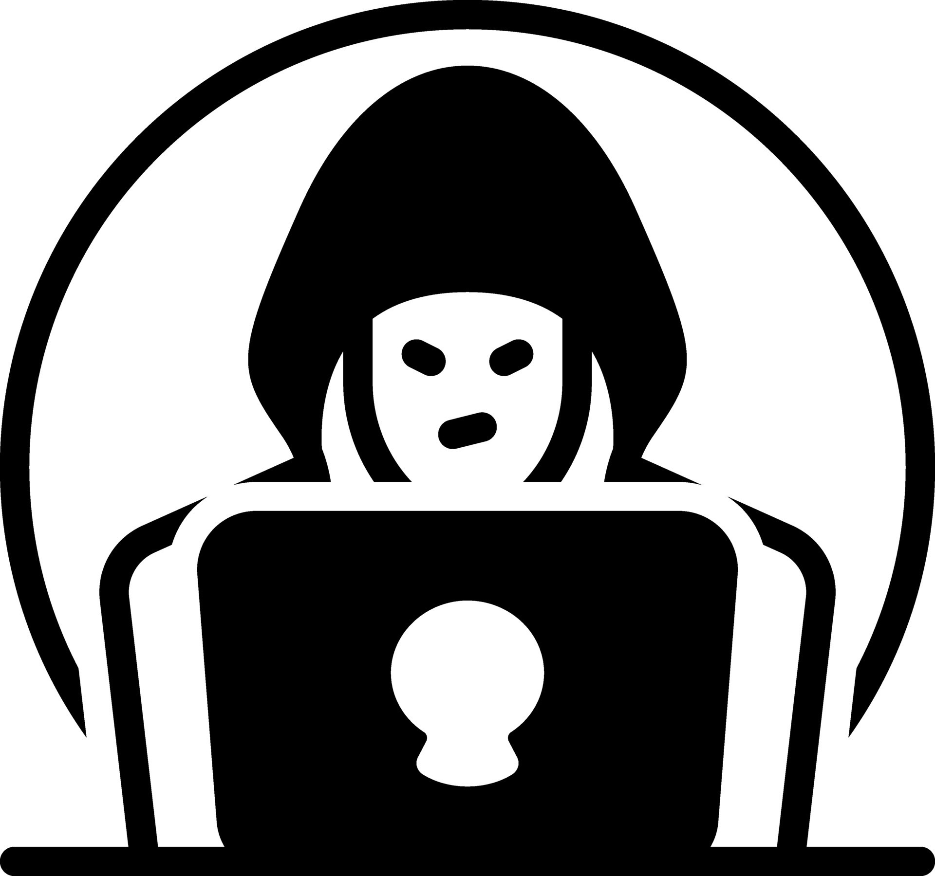 solid icon for hacker 25847967 Vector Art at Vecteezy
