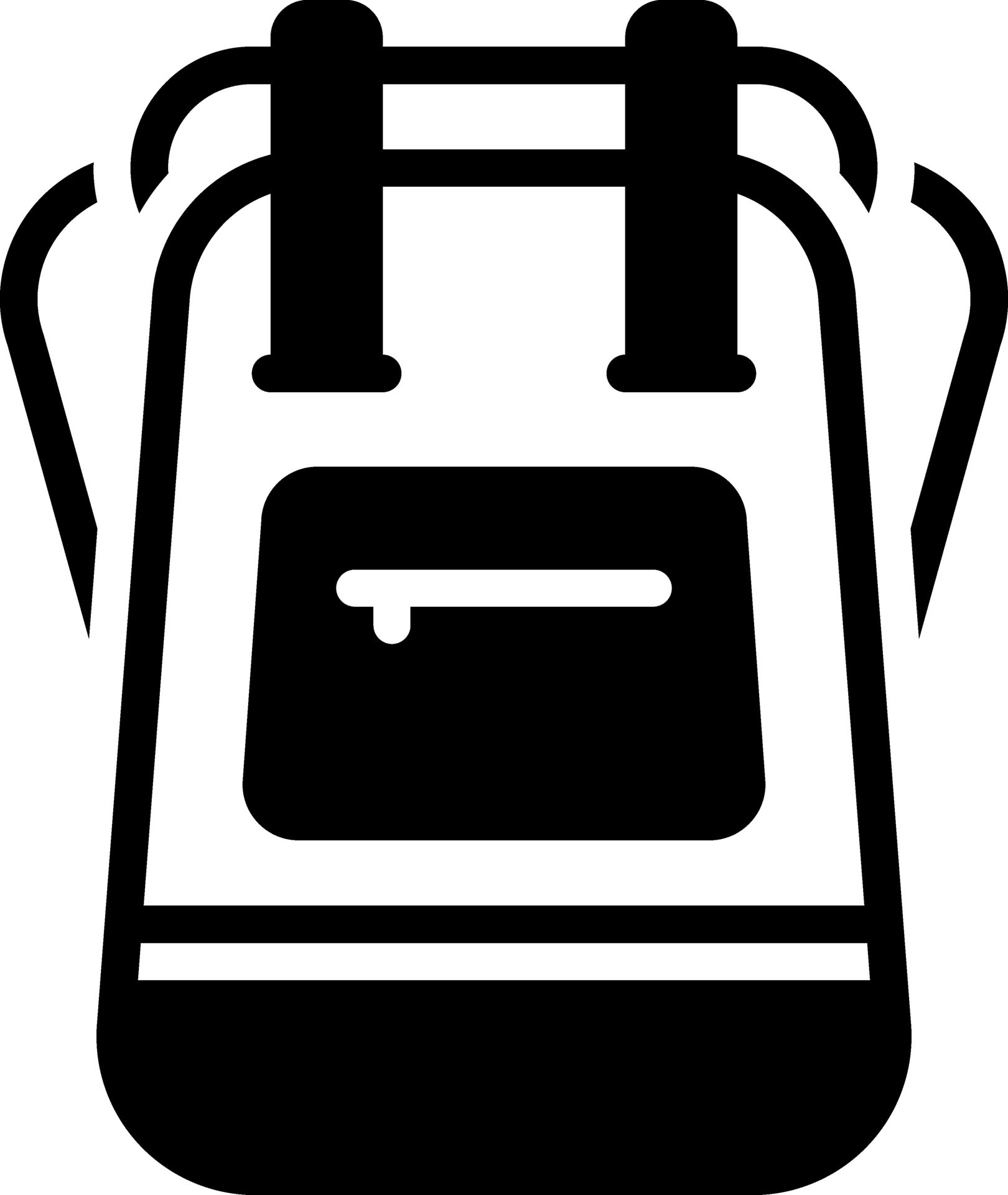solid icon for backpack 25848591 Vector Art at Vecteezy