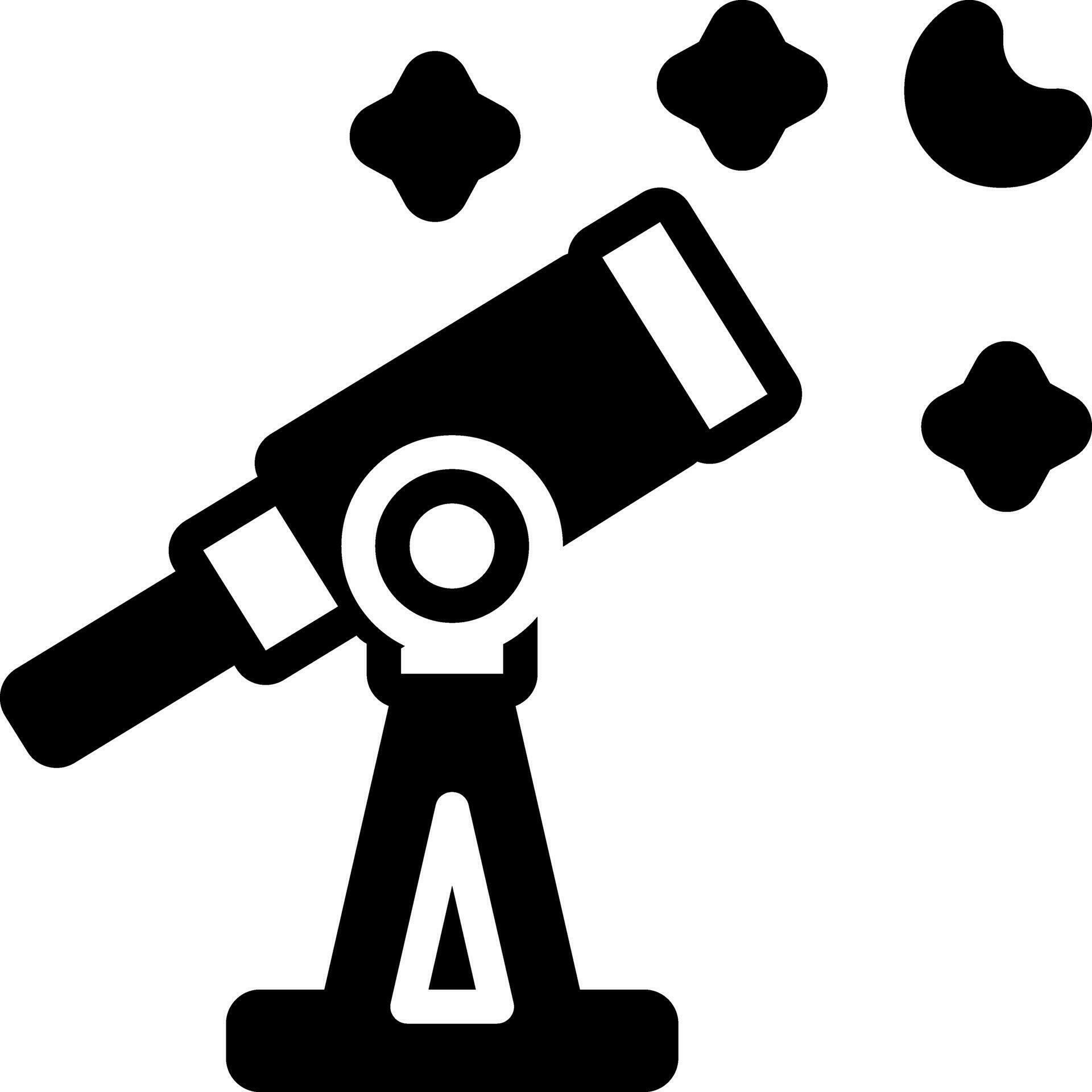 solid icon for telescope 25848593 Vector Art at Vecteezy