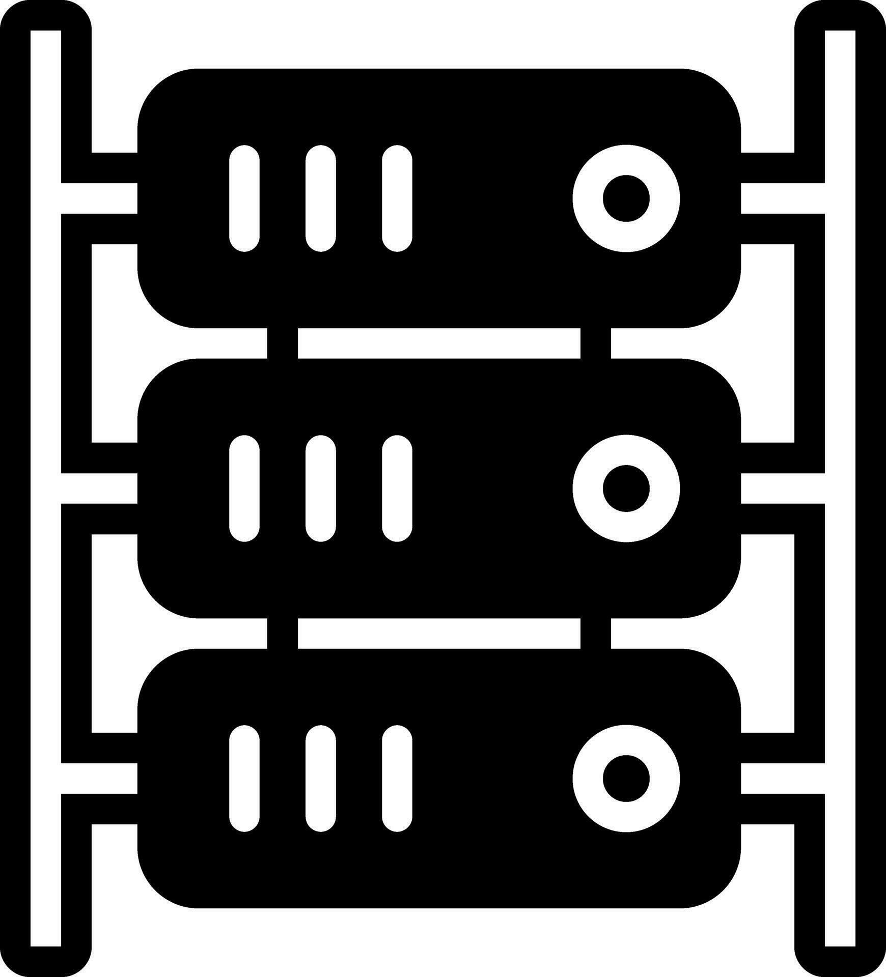 solid icon for server 25848665 Vector Art at Vecteezy