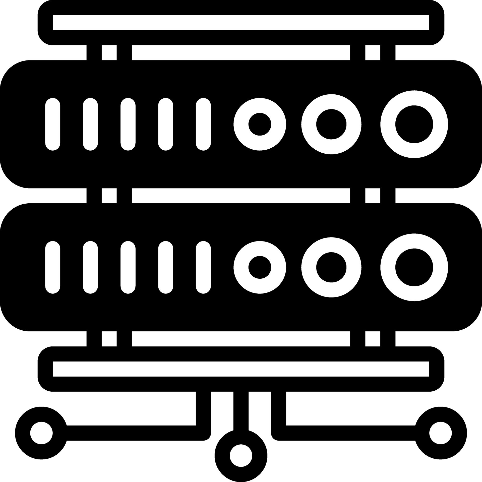 solid icon for rackmount server 25848666 Vector Art at Vecteezy