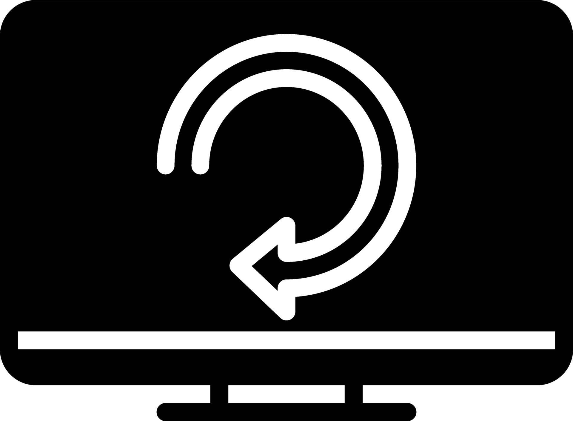 solid icon for backup system 25848672 Vector Art at Vecteezy