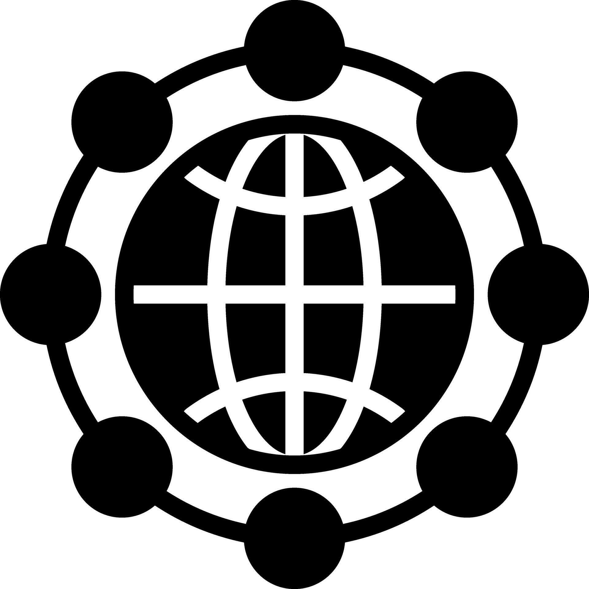 solid icon for global network 25848688 Vector Art at Vecteezy