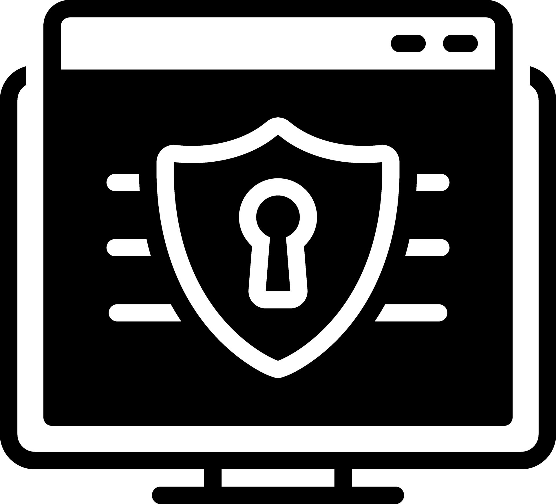 solid icon for web security 25848738 Vector Art at Vecteezy