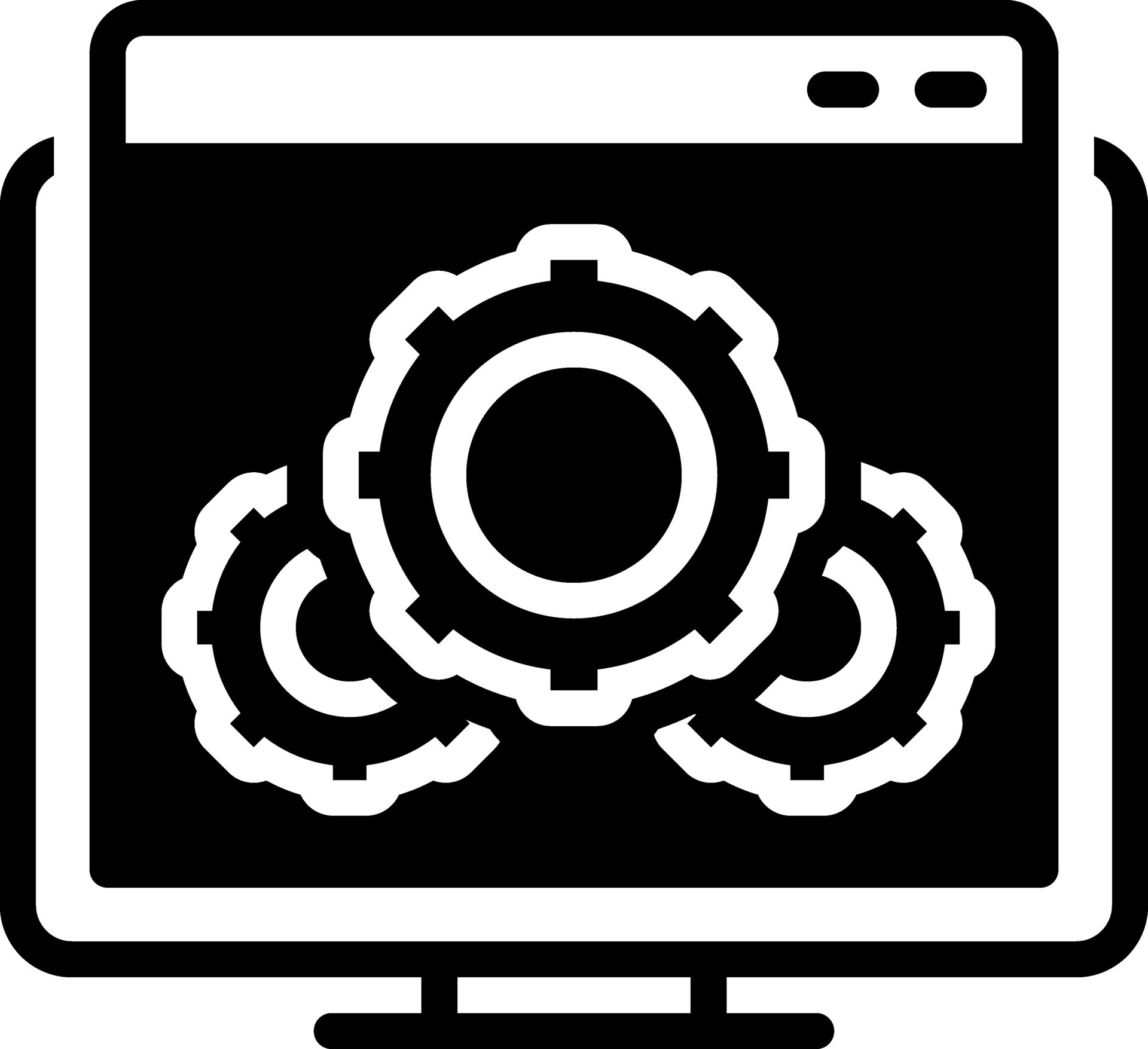 solid icon for website optimization 25848765 Vector Art at Vecteezy