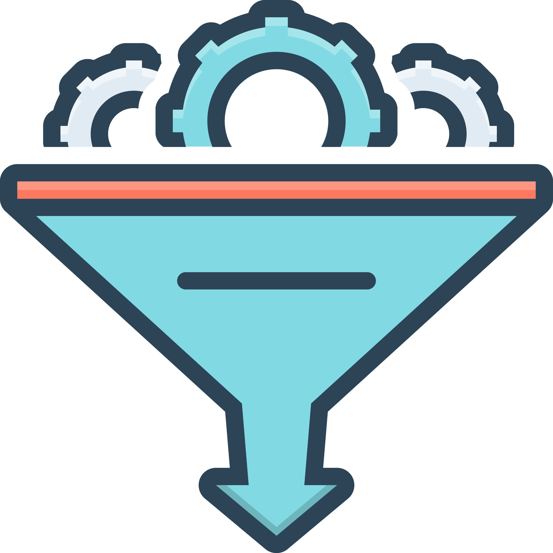 color icon for funnel 25848825 Vector Art at Vecteezy