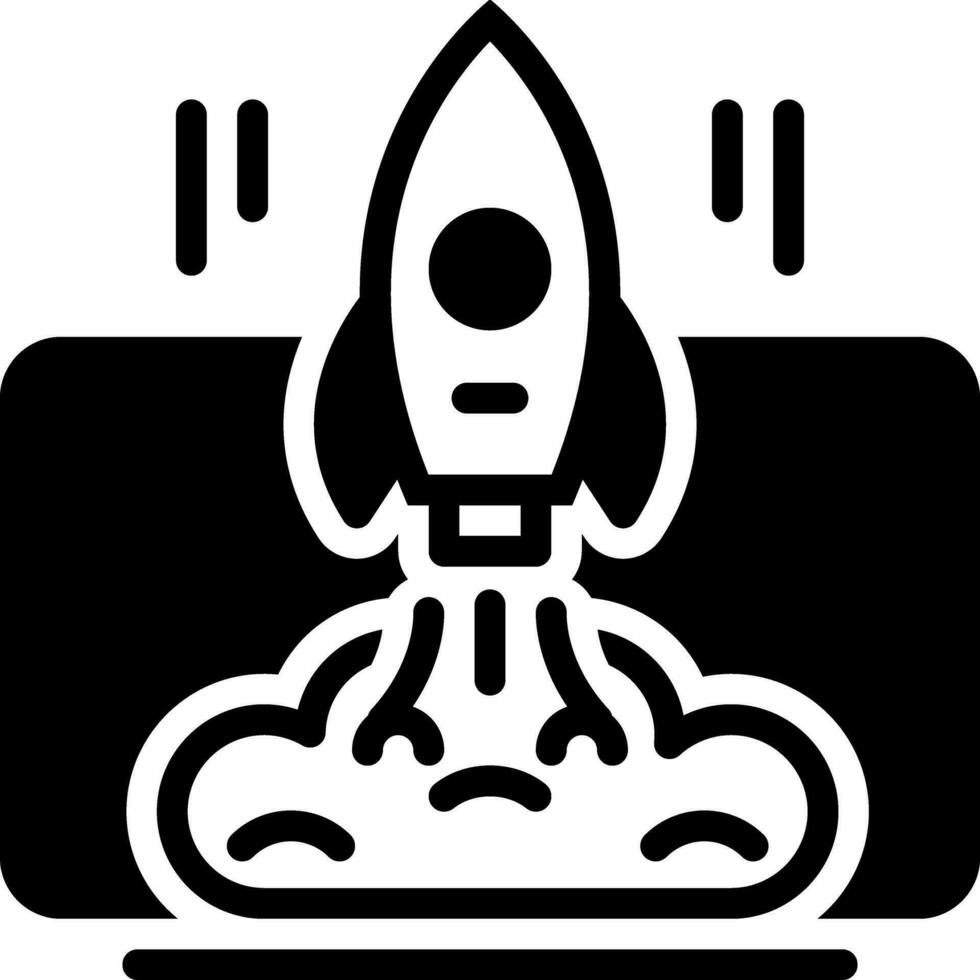 solid icon for startup launch 25849030 Vector Art at Vecteezy