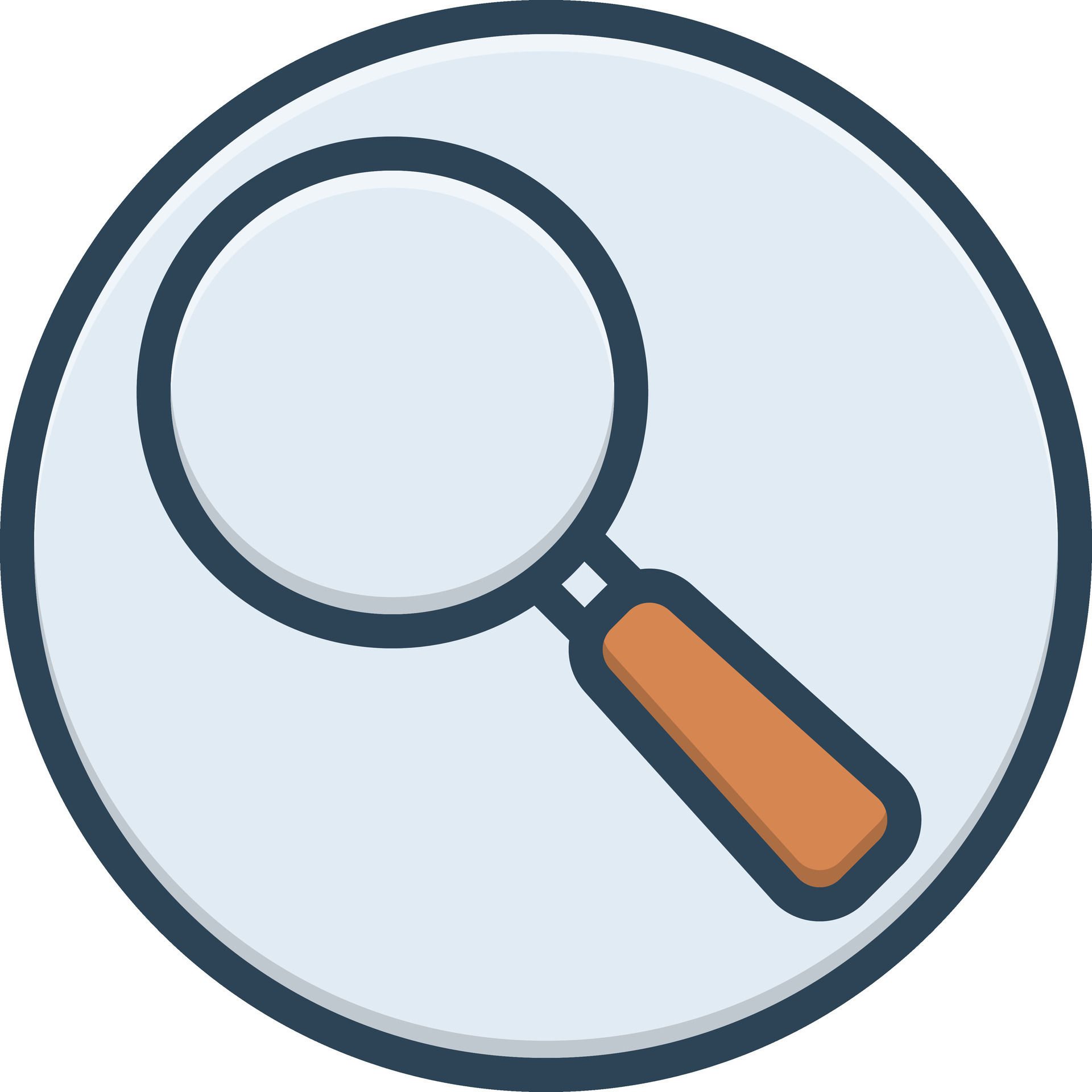 color icon for magnifying glass 25849084 Vector Art at Vecteezy