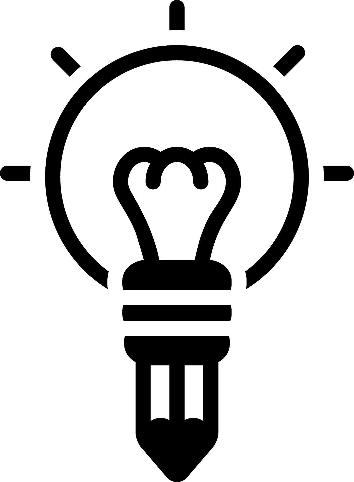 solid icon for creativity 25849228 Vector Art at Vecteezy