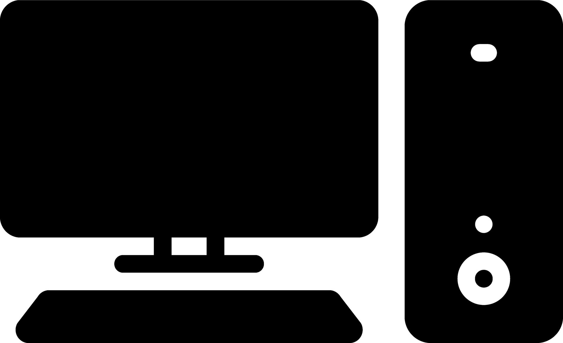 solid icon for computer 25849345 Vector Art at Vecteezy