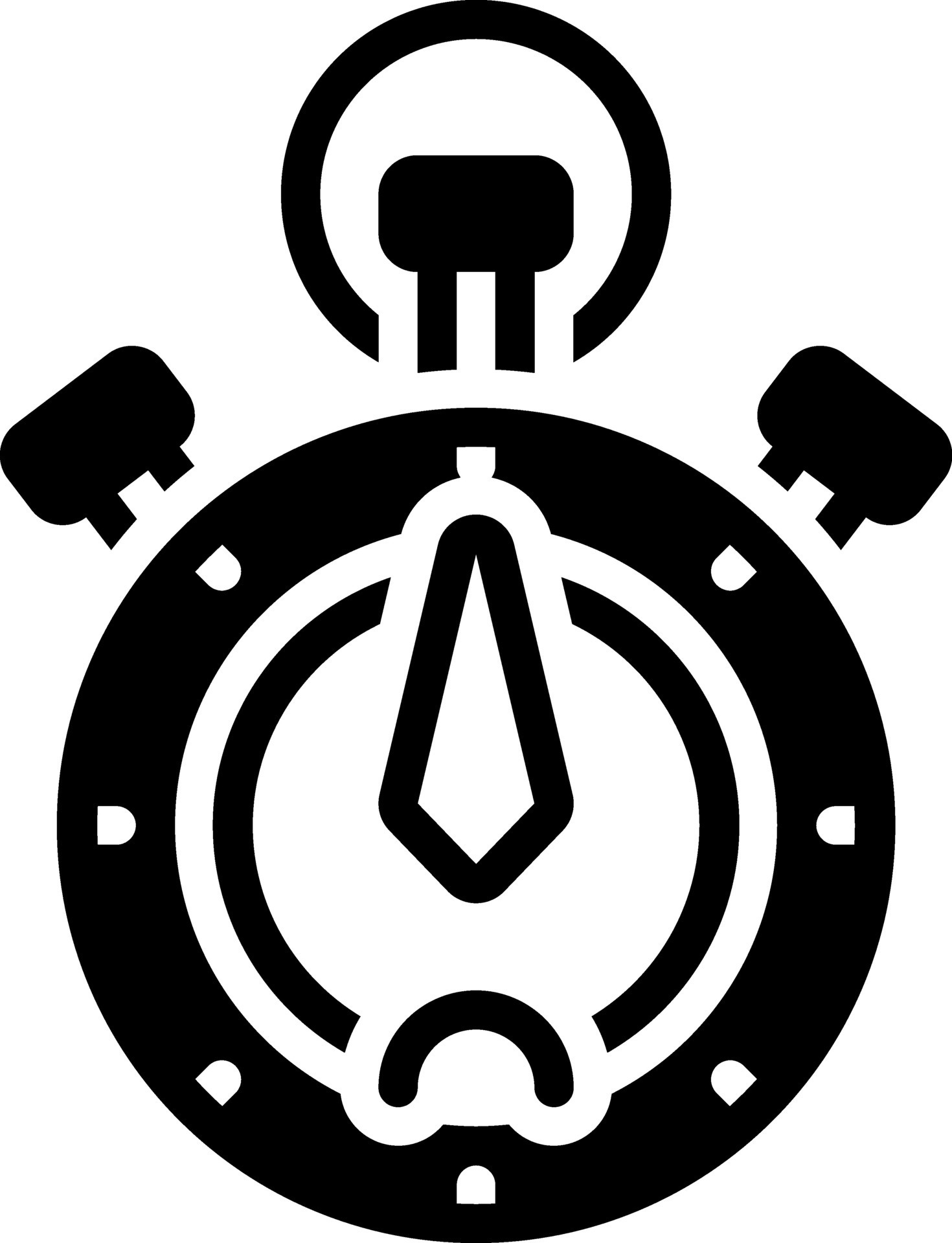 solid icon for stopwatch 25849404 Vector Art at Vecteezy