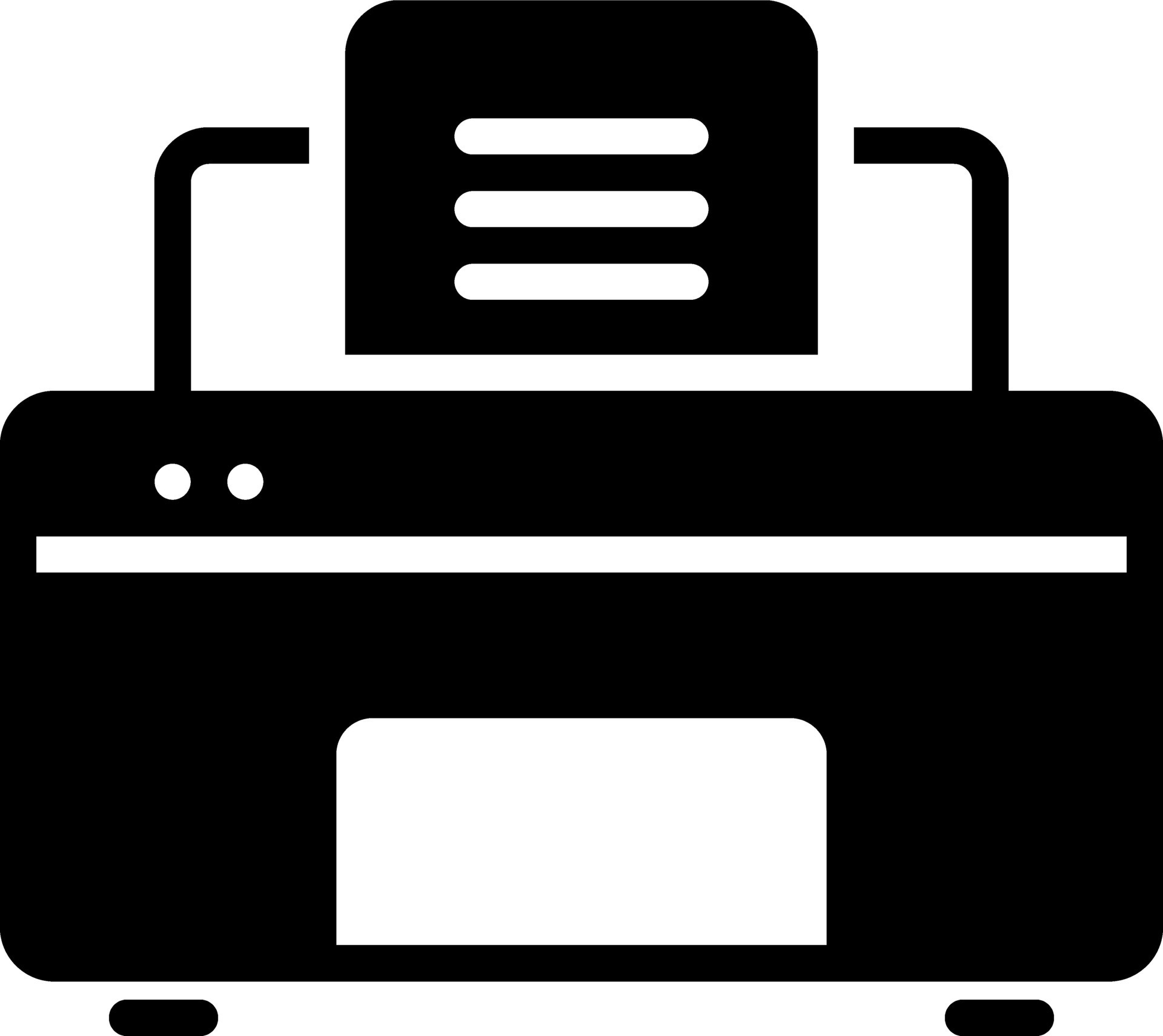solid icon for printer 25849545 Vector Art at Vecteezy