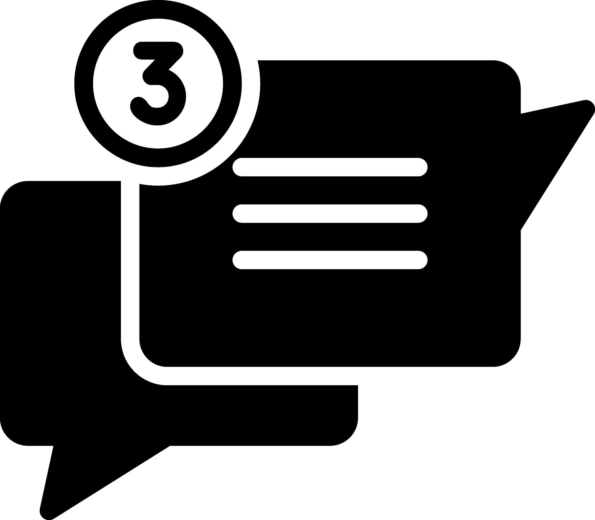 solid icon for chat 25849547 Vector Art at Vecteezy